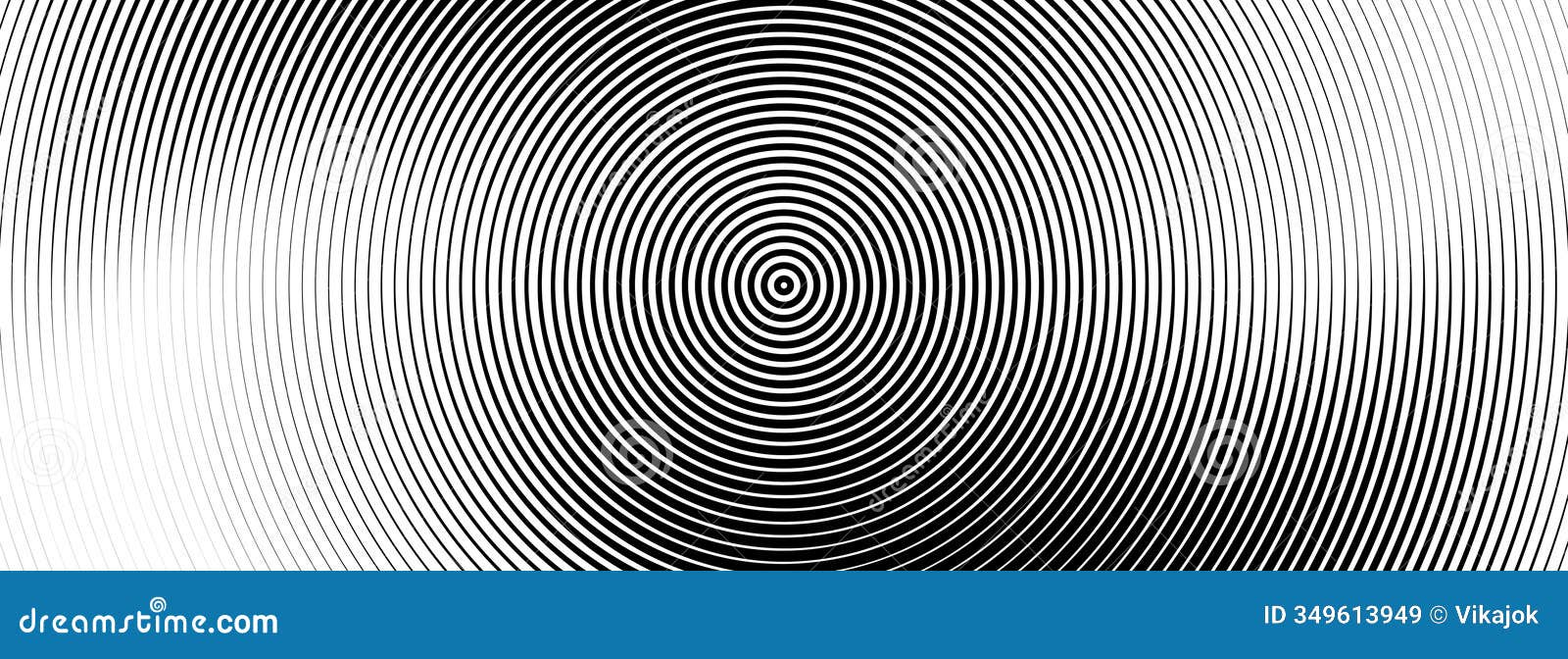 Black Concentric Circle Texture. Radial Geometric Pattern Background ...