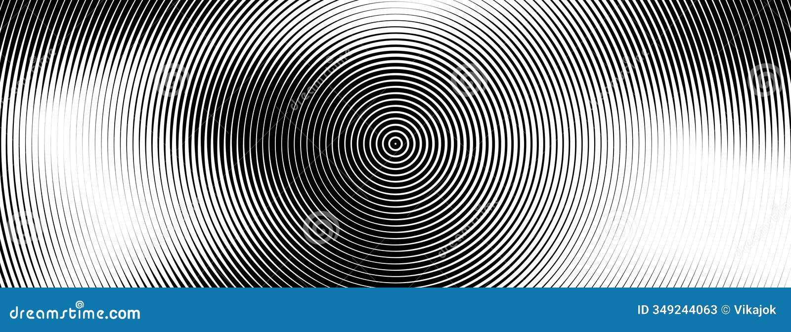 Black Concentric Circle Texture. Radial Geometric Pattern Background ...