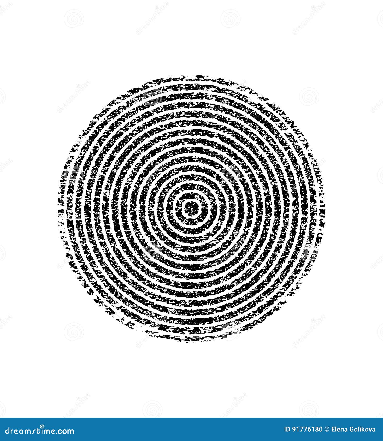 Black Concentric Grunge Circle Stock Vector - Illustration of frame ...