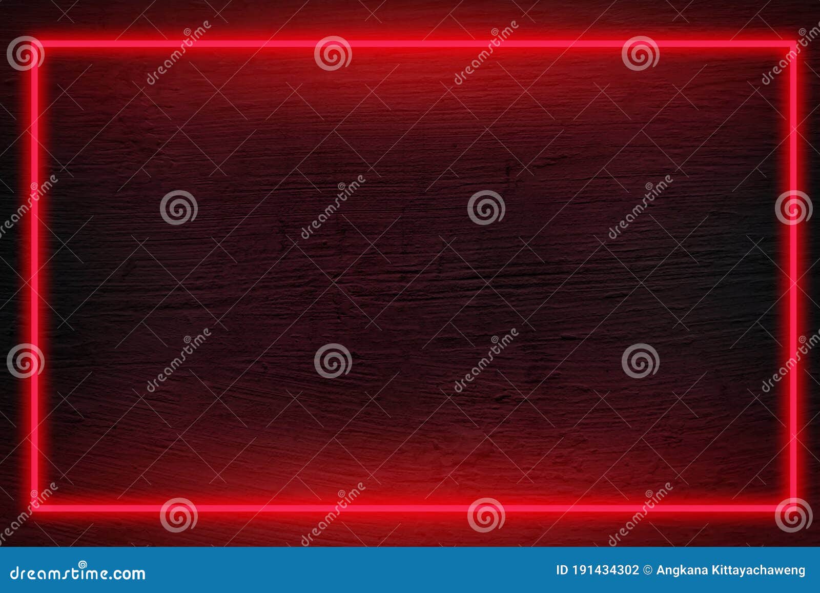 Dark Room Dark Concrete Wall with Red Neon Lighting Effect. Stock ...
