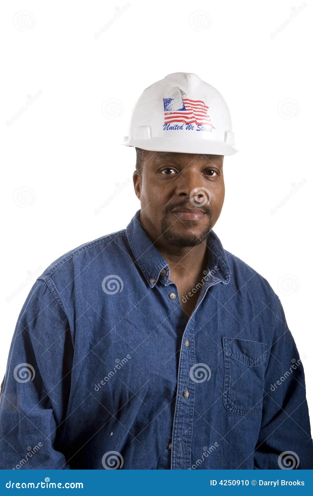 Black Construction Foreman stock photo. Image of confident - 4250910