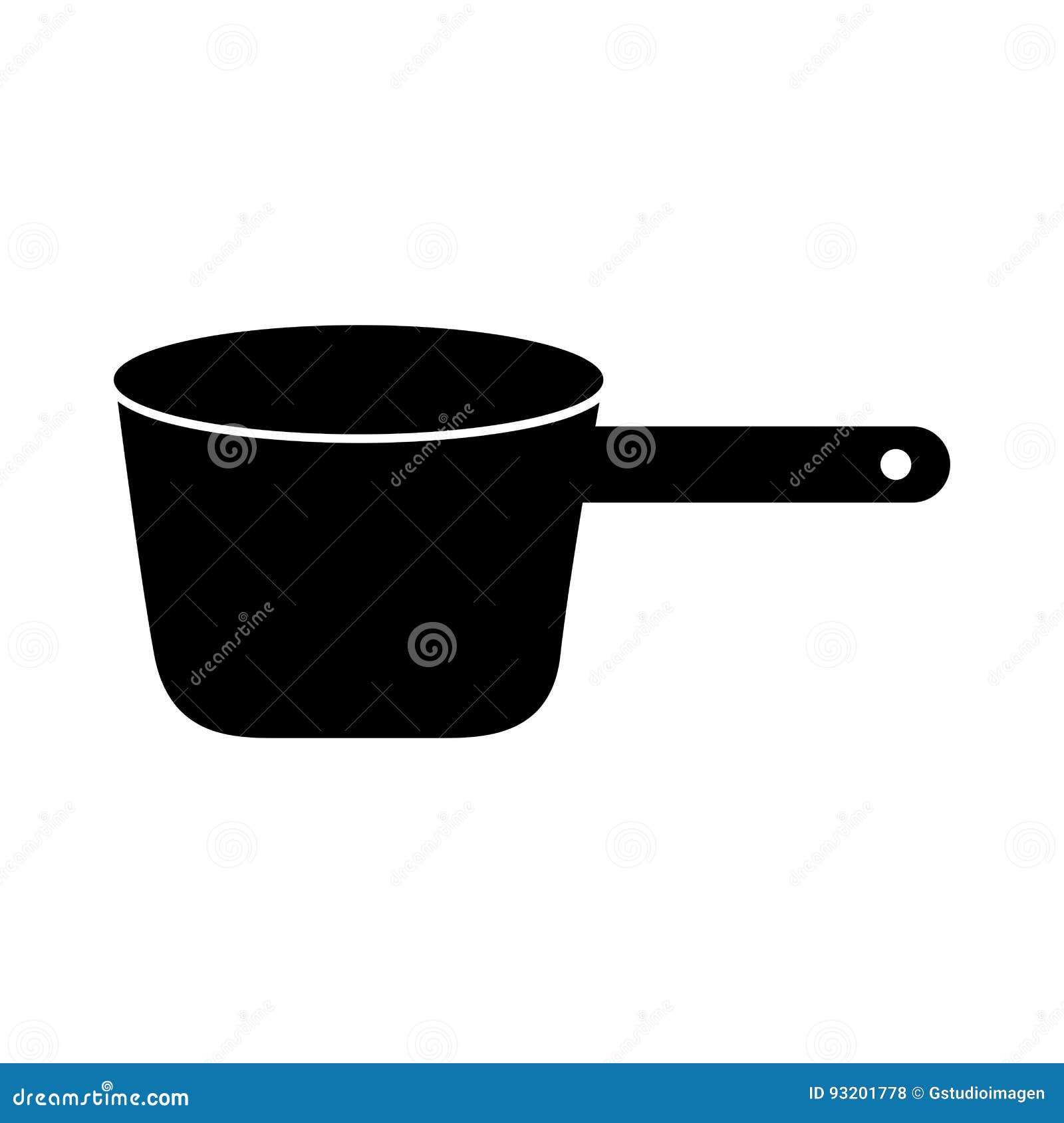 Black Cooking Pot Graphic Design Stock Vector - Illustration of menu ...
