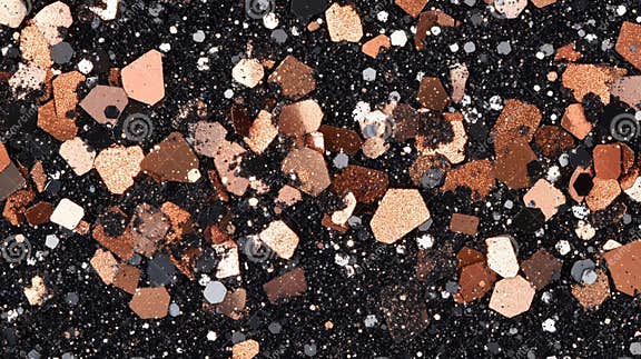 Black and Copper Glitter Sparkles Texture Background Stock Illustration ...
