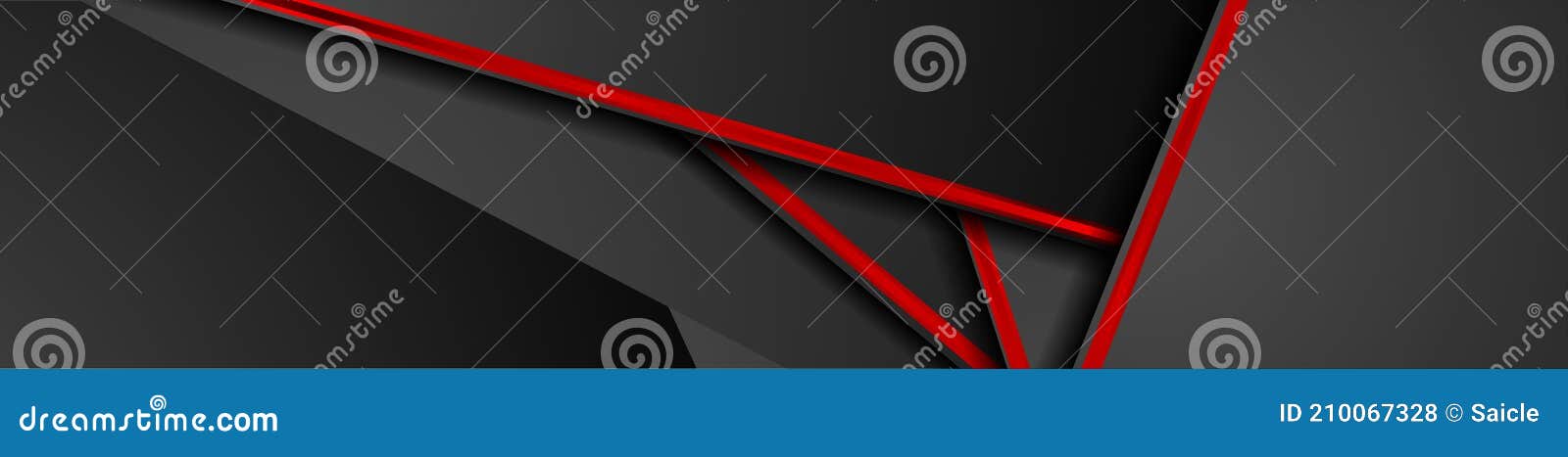 Black Corporate Background with Red Glossy Stripes Stock Vector ...