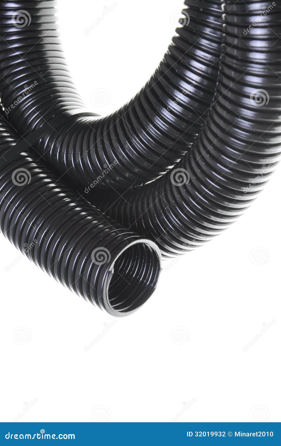 Black corrugated pipe stock photo. Image of lines, connection - 32019932