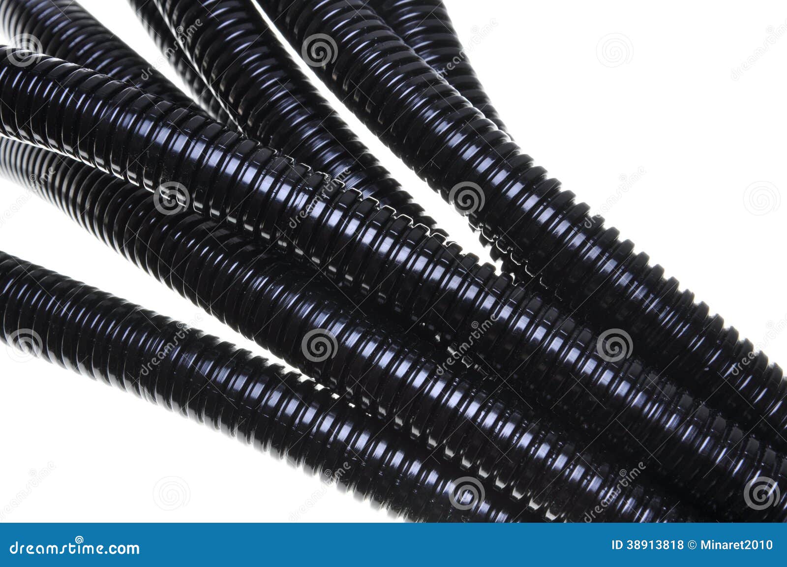 Black corrugated pipe stock photo. Image of infrastructure - 38913818