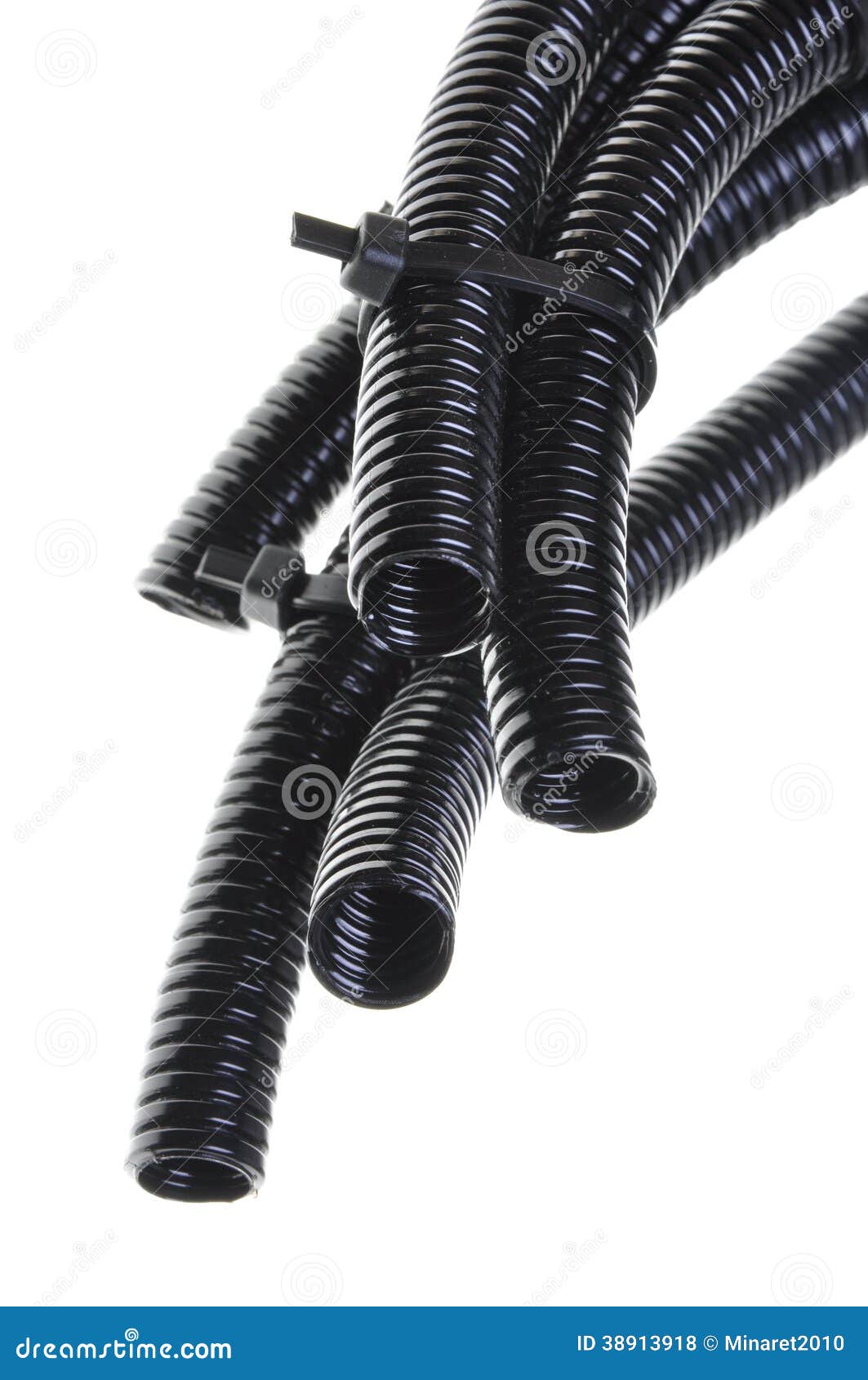 Black corrugated pipe stock photo. Image of closeup, energy - 38913918