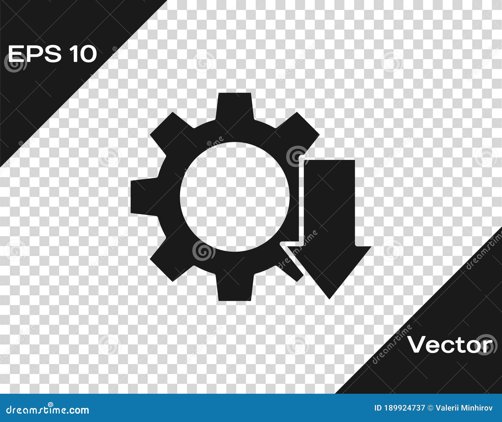 Black Cost Reduction Icon Isolated on Transparent Background. Vector ...