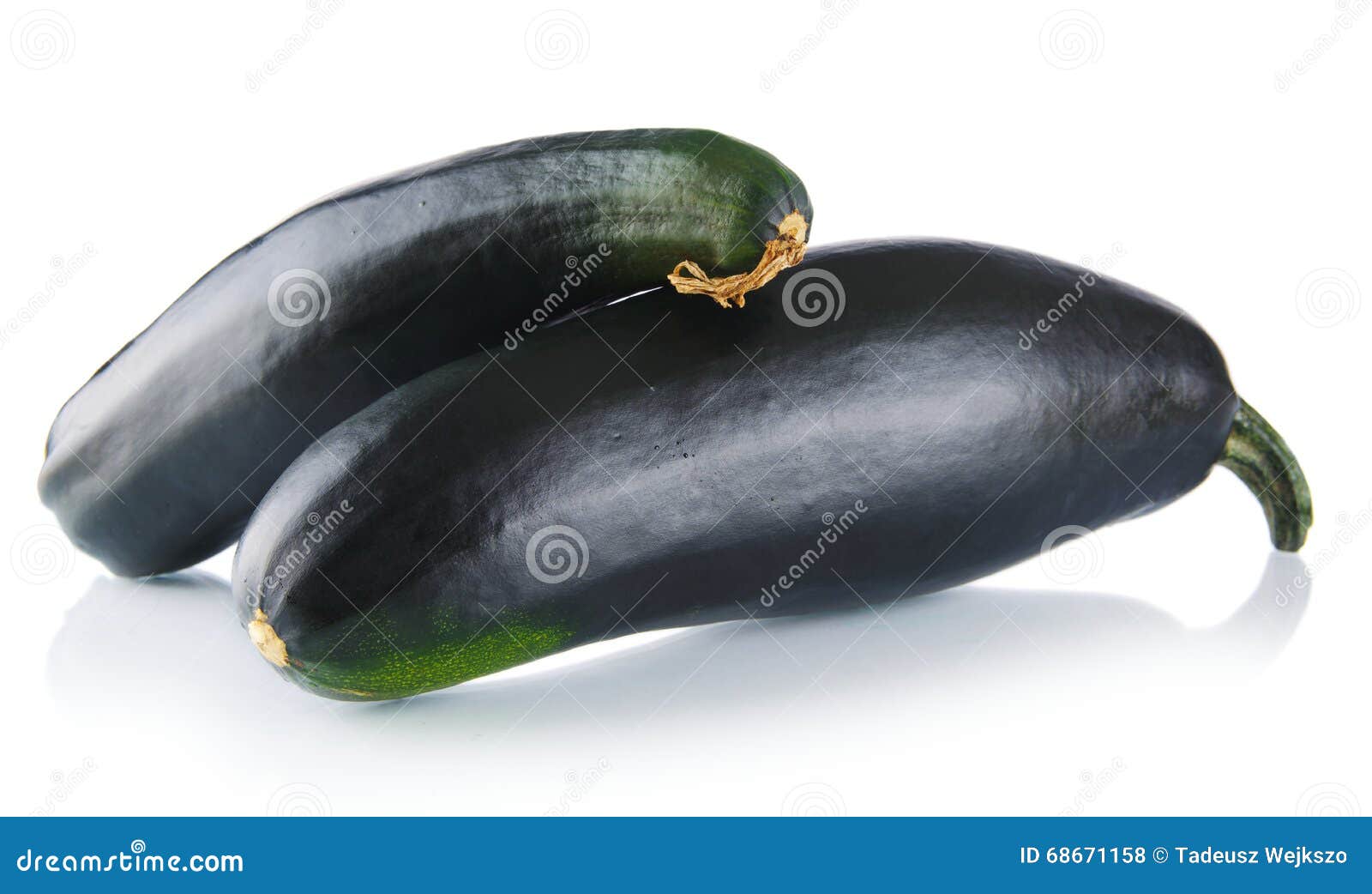 Courgettes On A White Background. Courgettes Are Fresh And Delicious ...