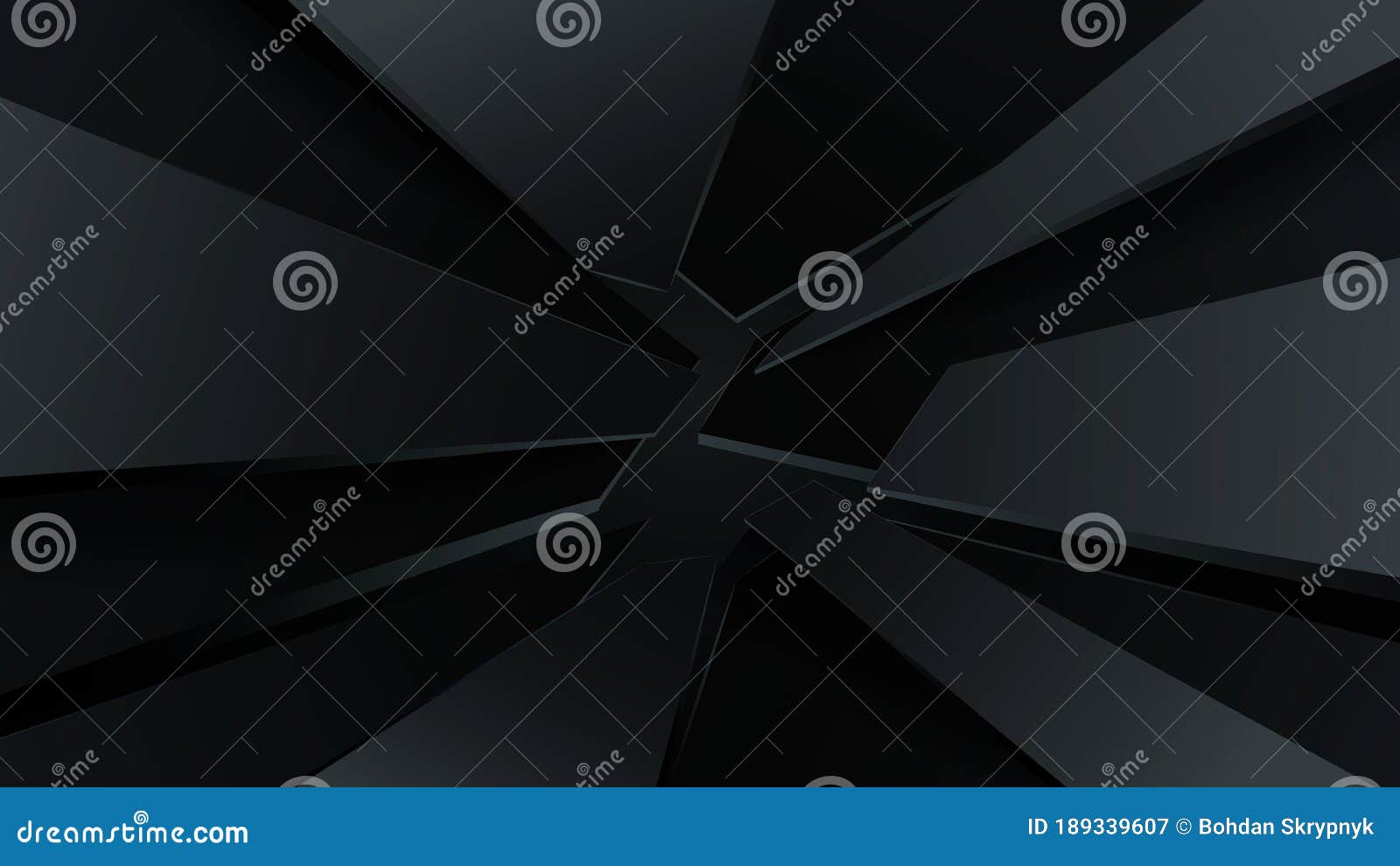 Black Crack Background. Abstract Broken Line Stripes with 3D Effect ...
