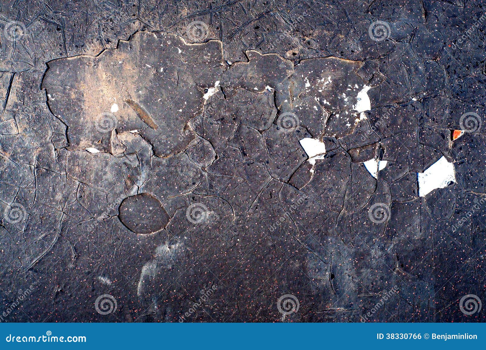 Black Cracked Asphalt Background Flat Texture Stock Image ...