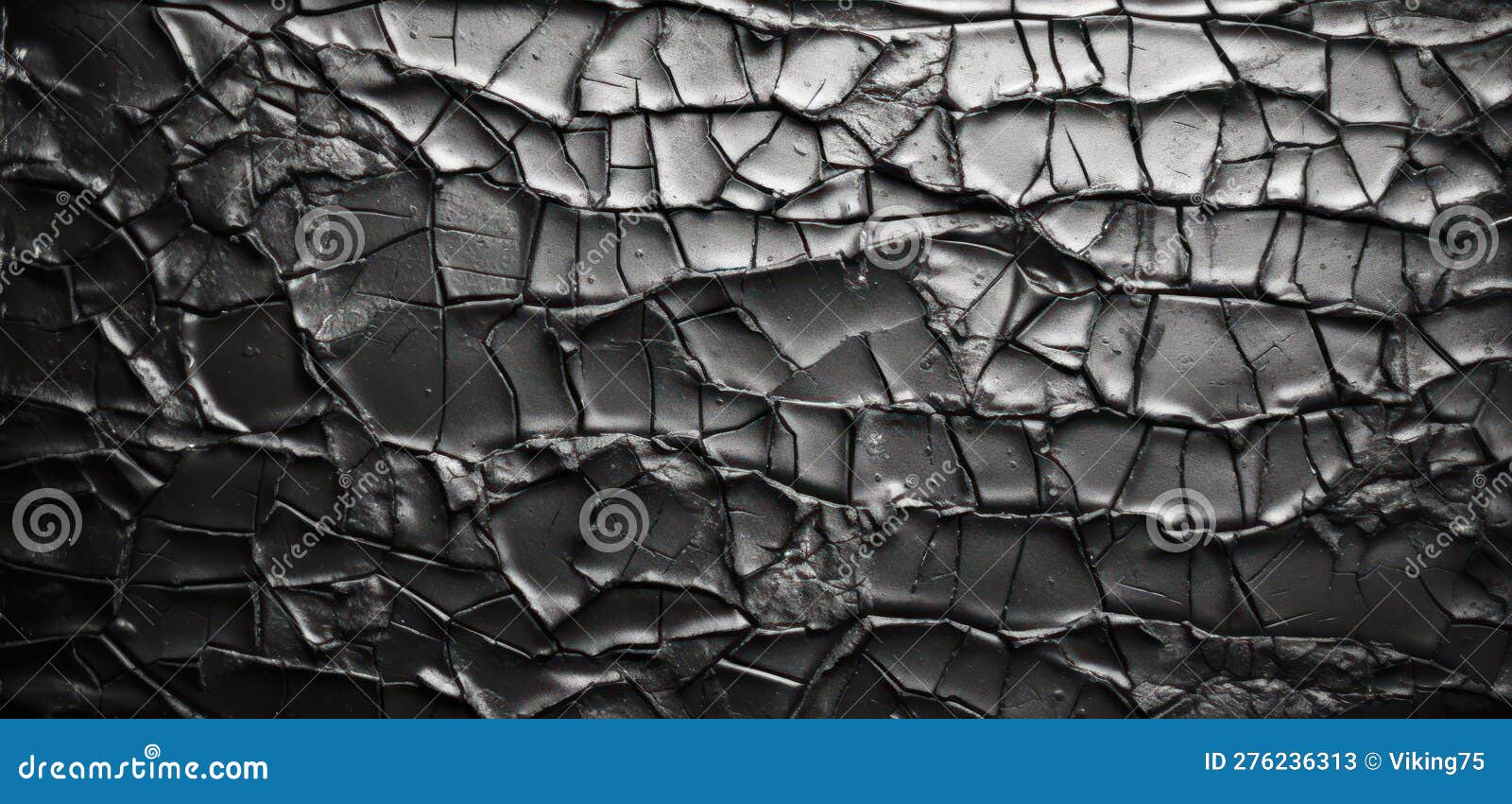 Black Cracked Plastic Abstract Background. Texture of Cracked Black ...