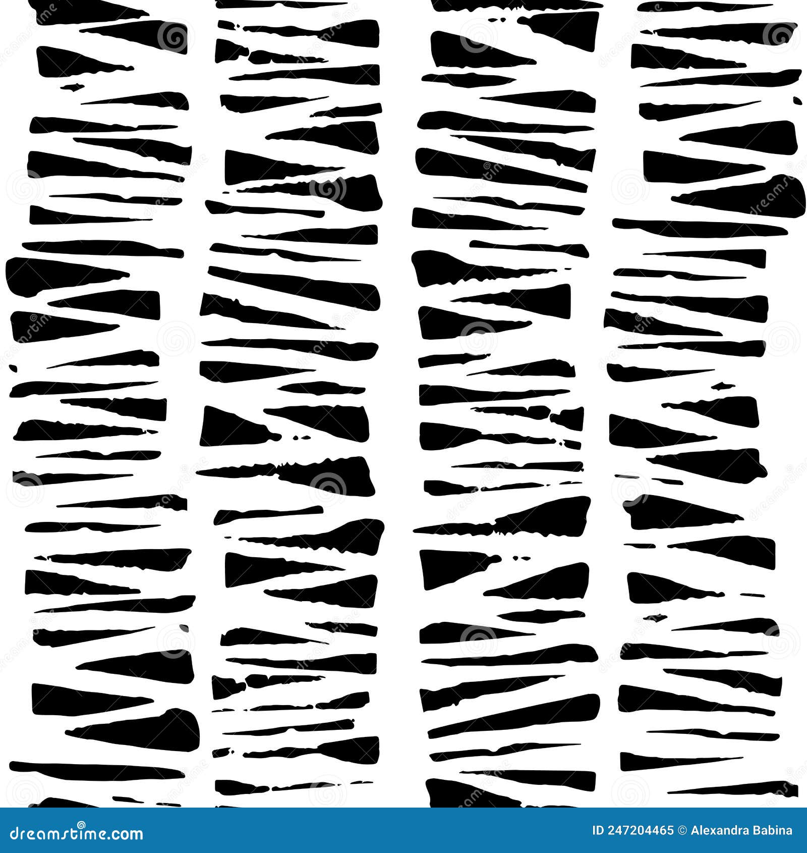 Black Cracked Triangles on White Surface Pattern. Stock Vector ...