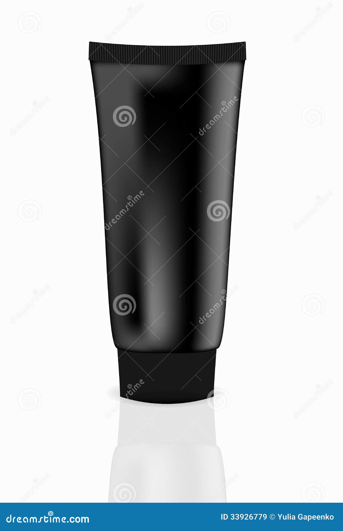 Black Cream Tube Vector Illustration Stock Vector - Illustration of ...