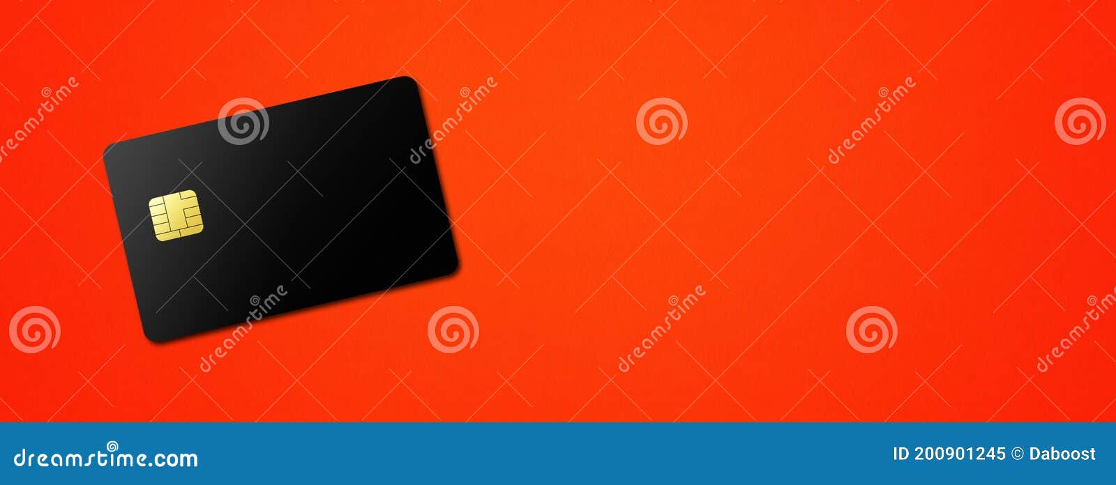 Black Credit Card on Red Background Stock Illustration - Illustration ...