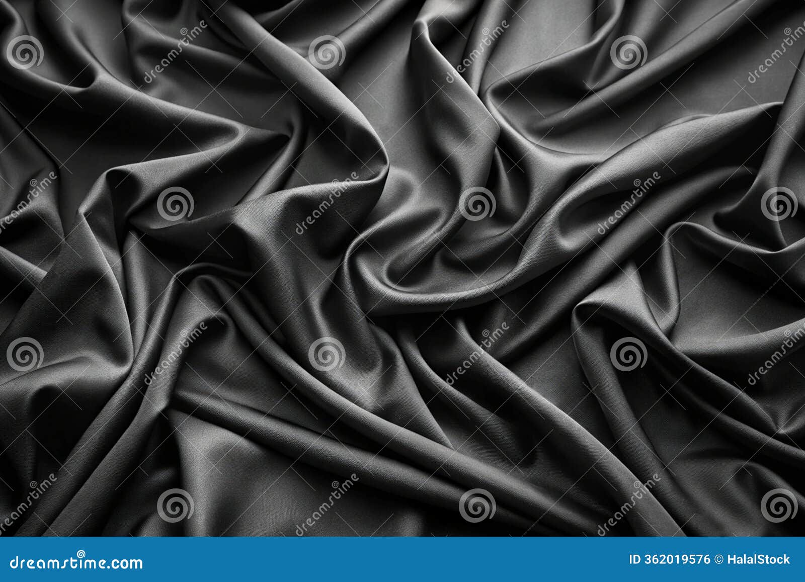 Black Crinkle Fabric Texture Seamless Loop Stock Photo | CartoonDealer ...