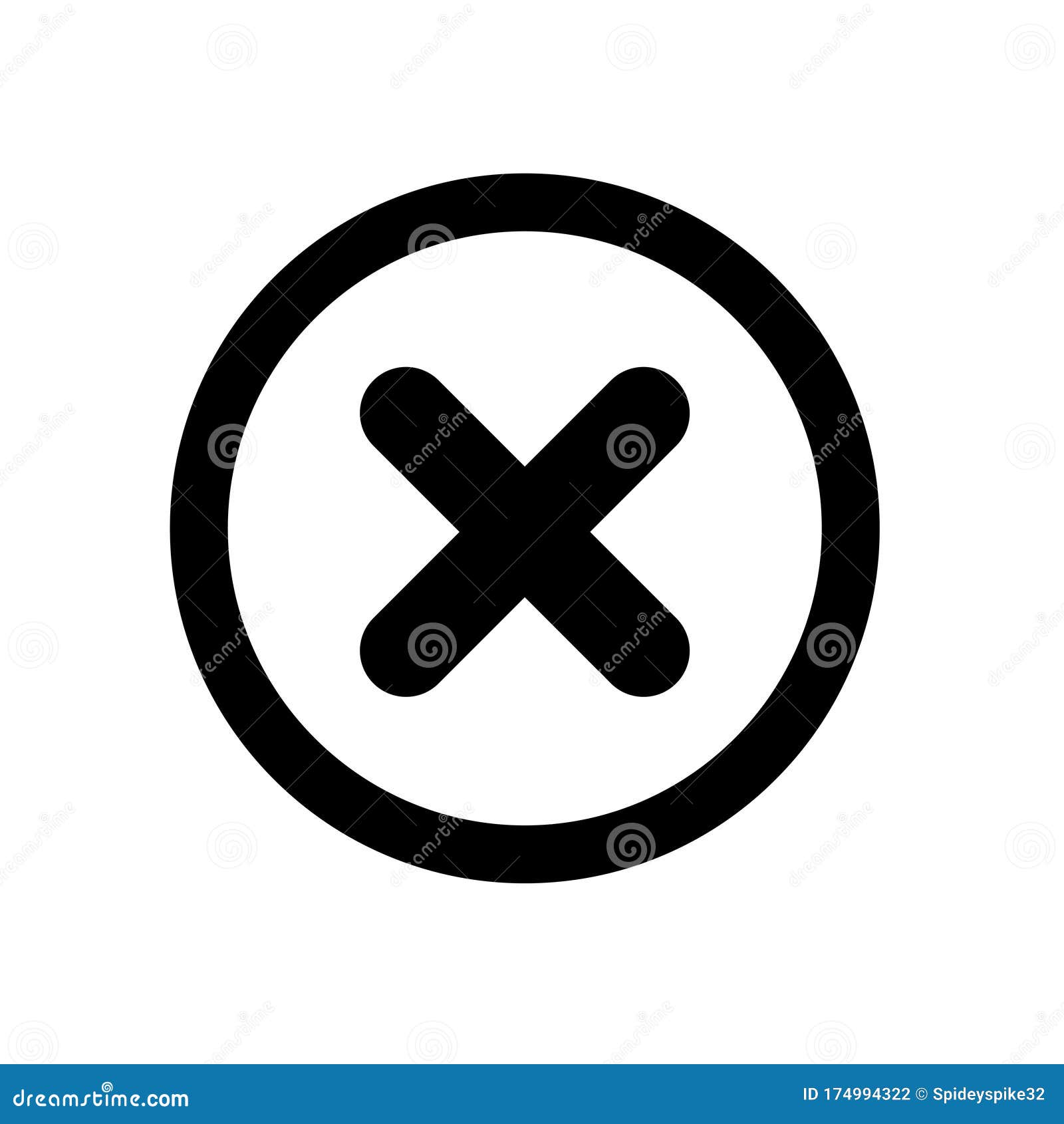 The Black Cross Inside Circle. Isolated Vector Illustration Stock ...