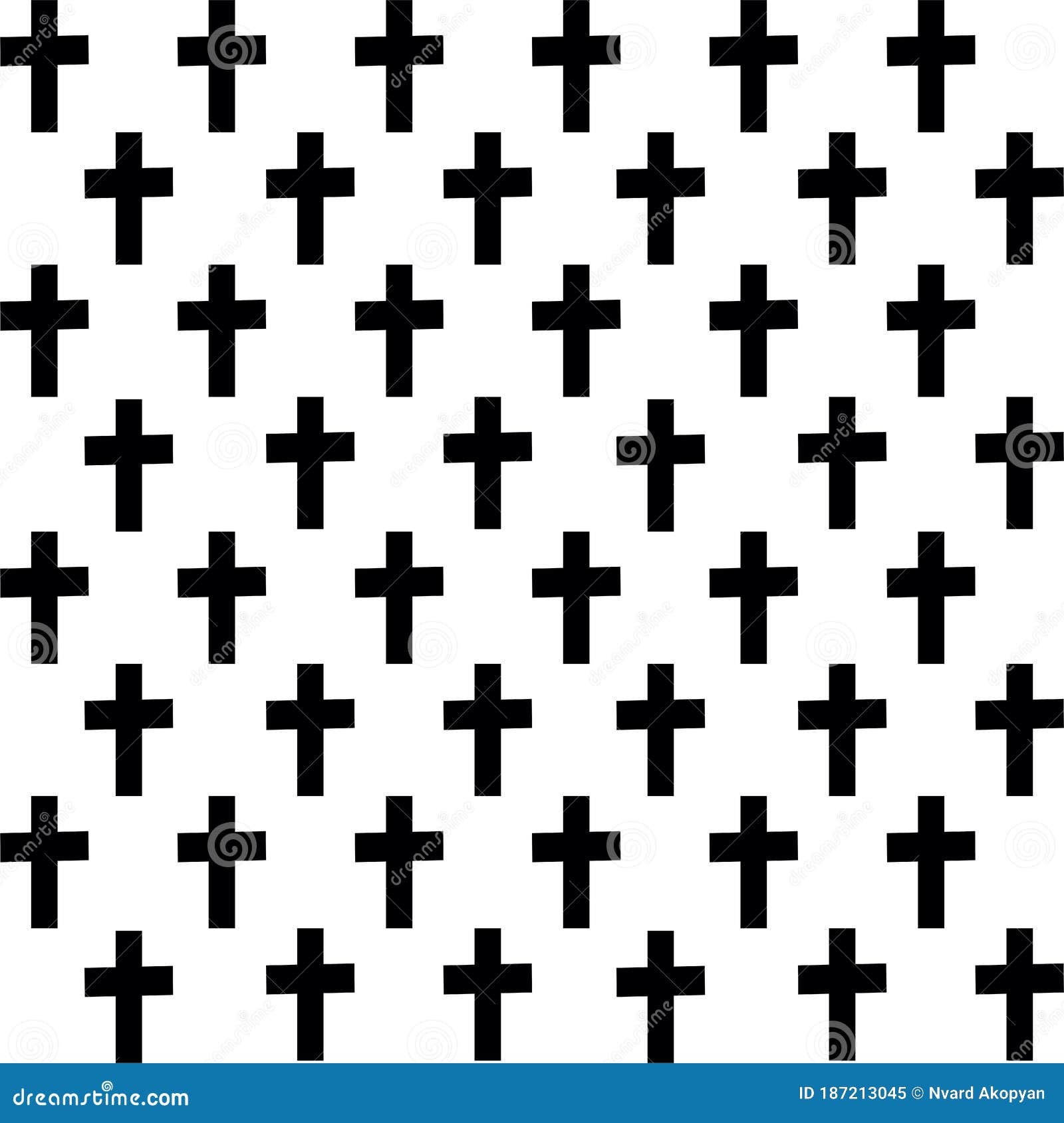 Black Cross Seamless Pattern. Vector Illustration Stock Vector ...