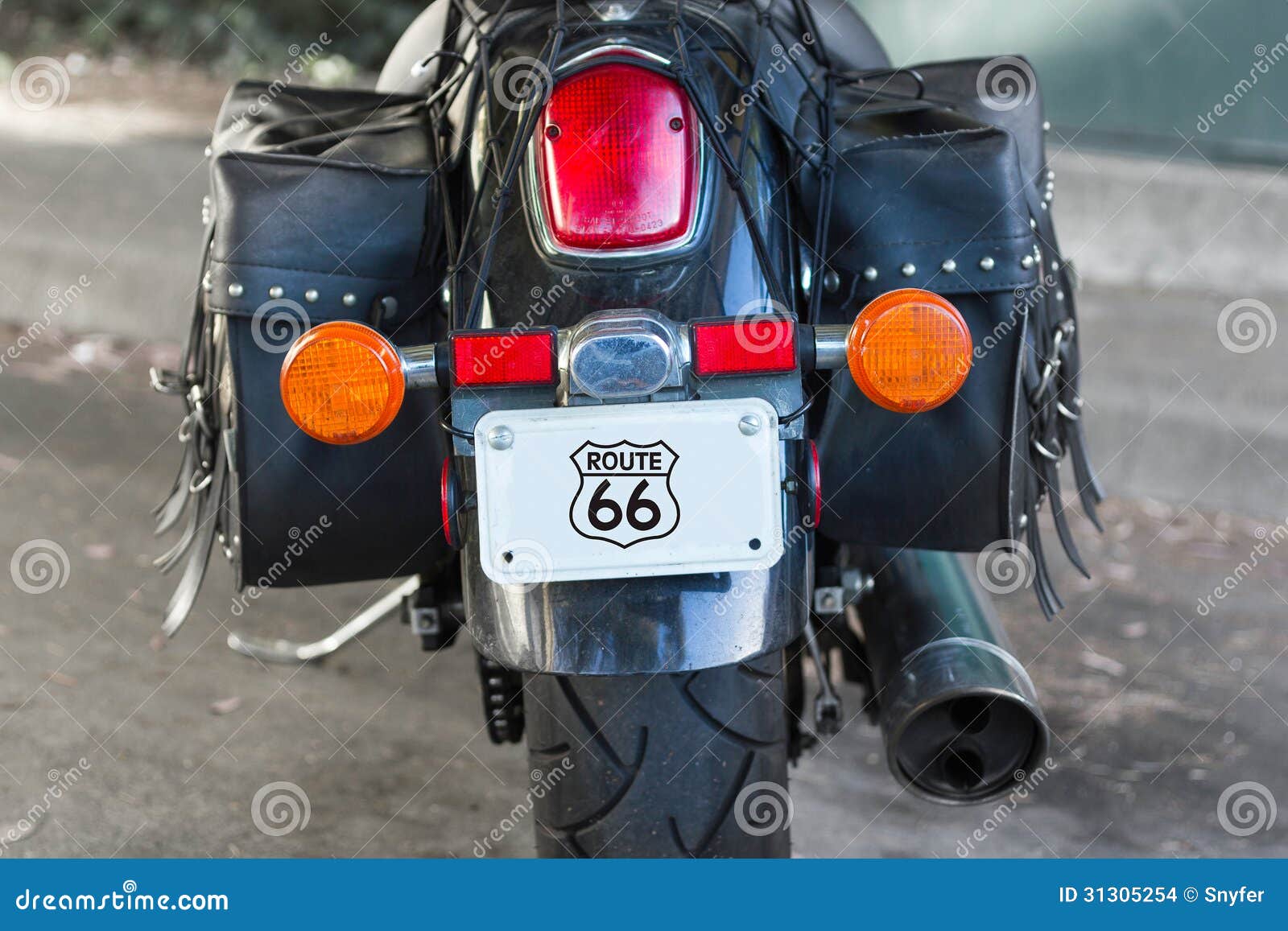 Black cruiser. stock photo. Image of pipe, motorcycle - 31305254