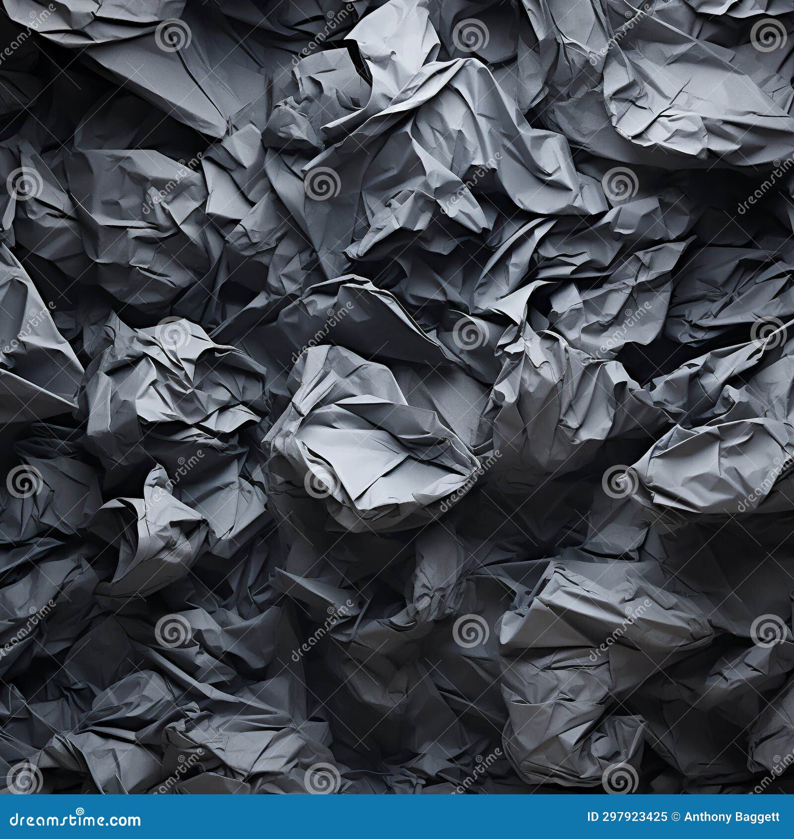 Black Crumpled Paper Background Stock Illustration | CartoonDealer.com ...