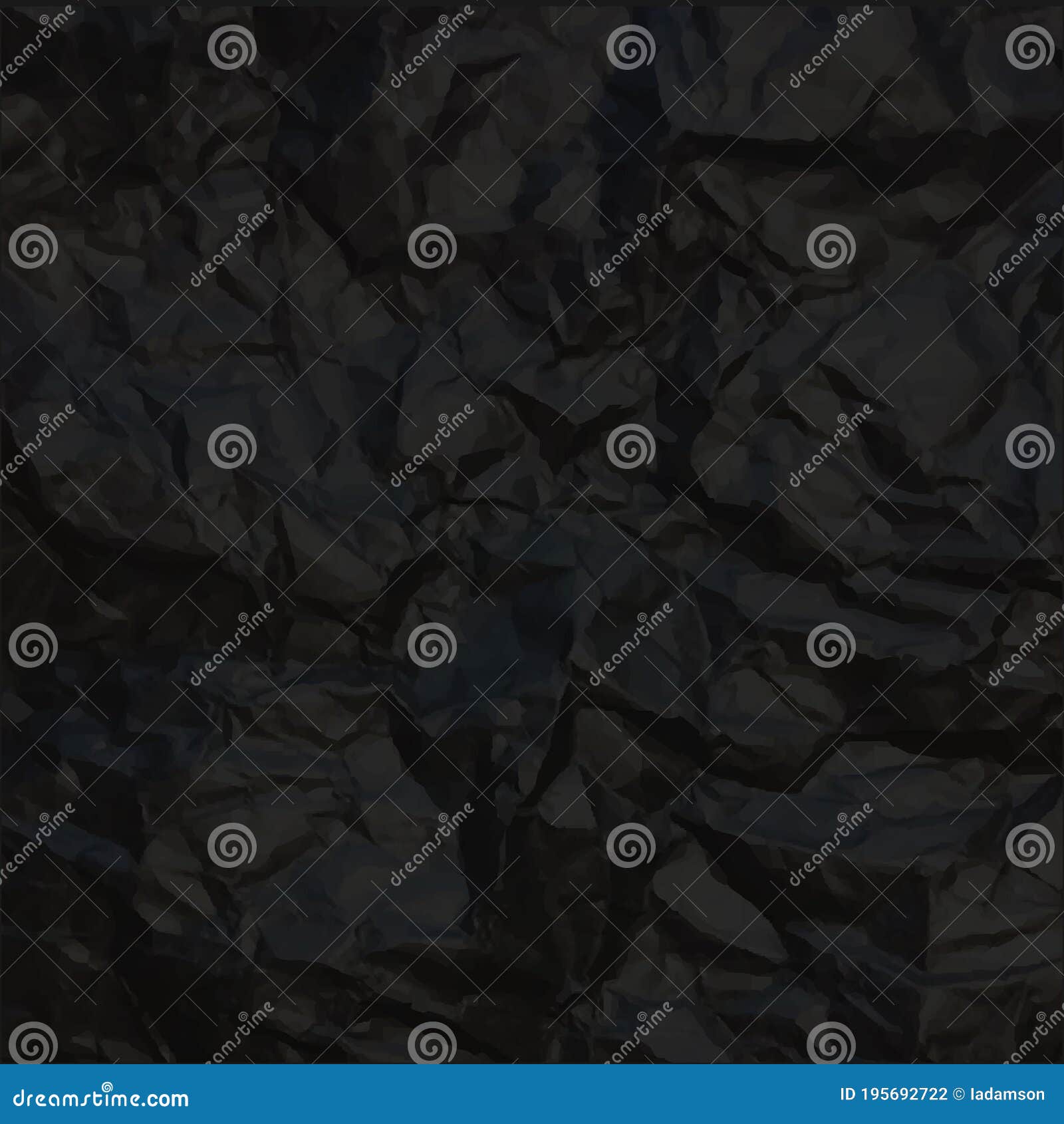 Black Crumpled Empty Paper Texture Background Vector Illustration ...