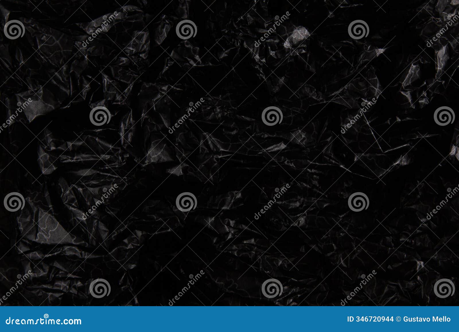 Black Crumpled And Creased Plastic Poster Texture Background Royalty ...