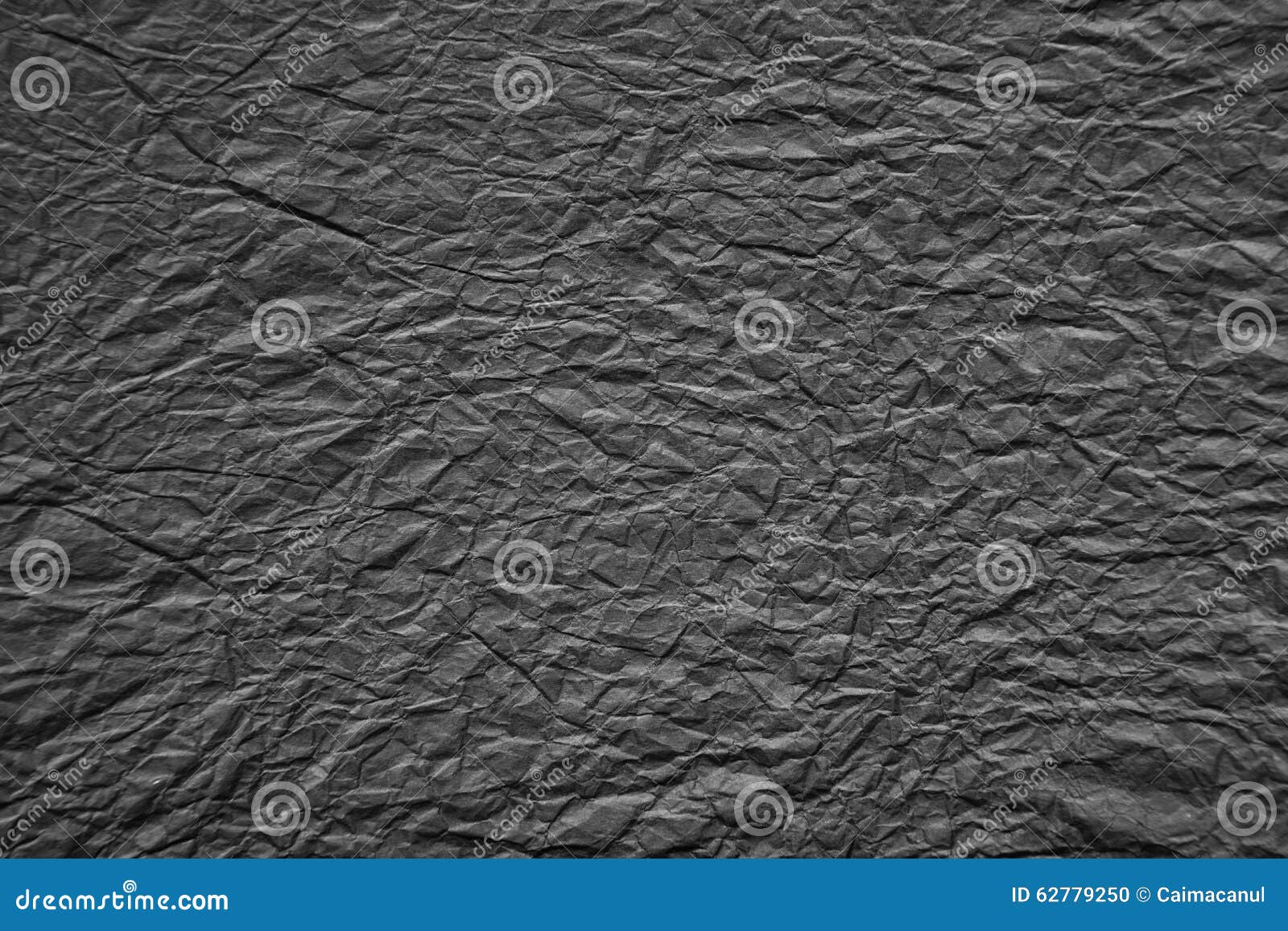 Black Crumpled Paper Texture Stock Photo - Image of crease, decorative ...
