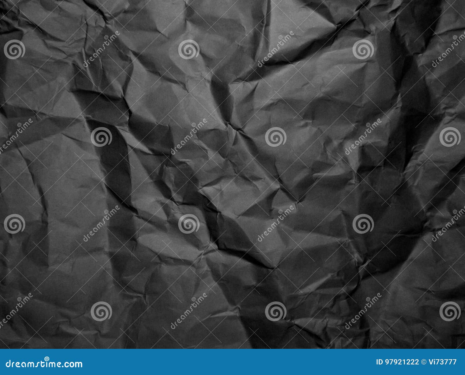 Black Crumpled Paper Texture. Wrinkled Paper Background. Stock Photo ...