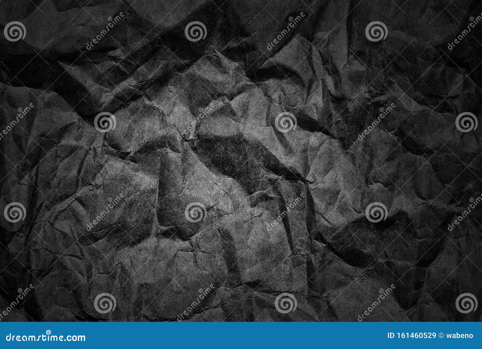 Black Crumpled Wrapping Paper Stock Image - Image of aged, edge: 161460529