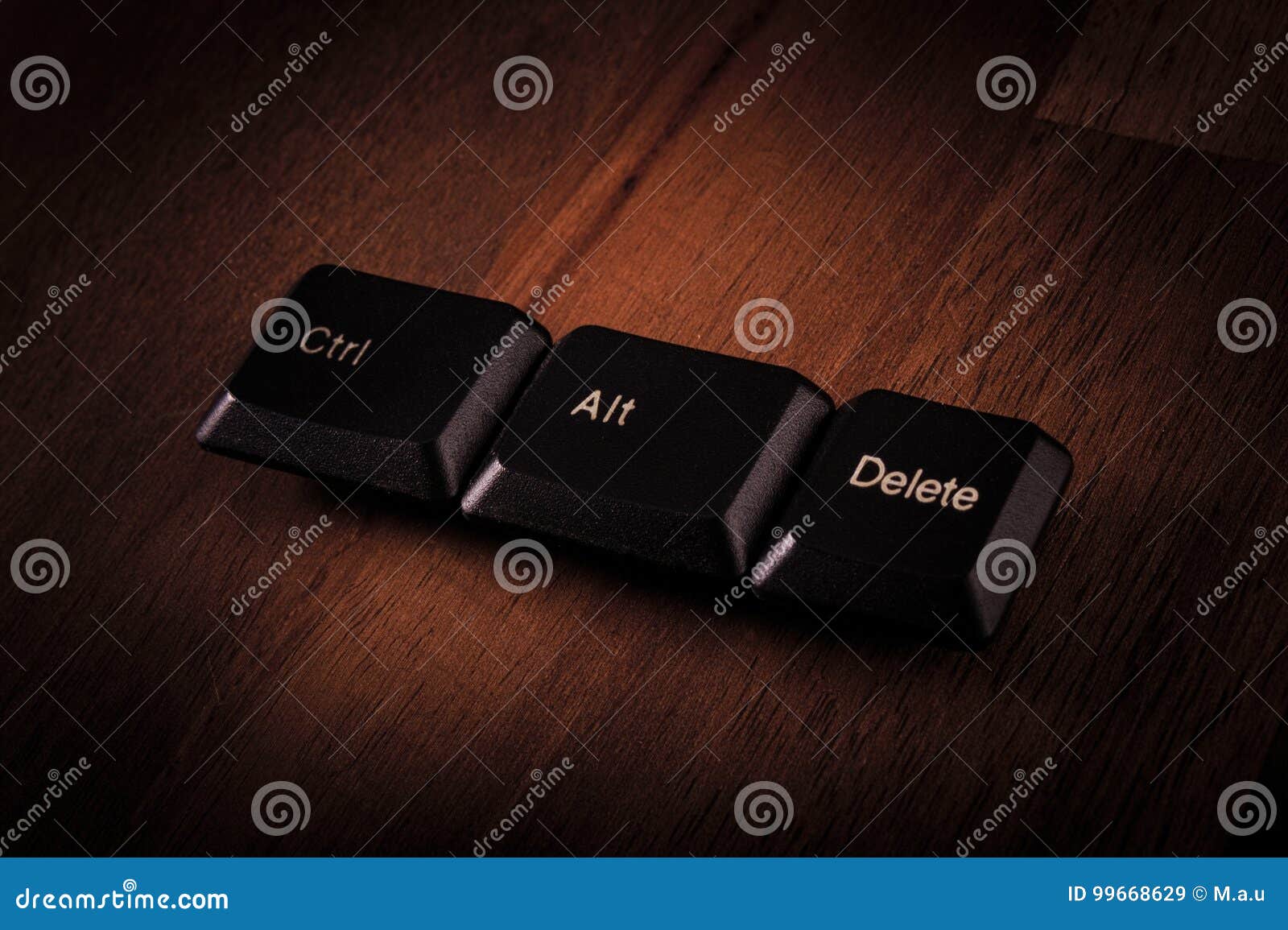 Black Ctrl, Alt, Del Keyboard Keys Isolated On White, A Combination Of ...