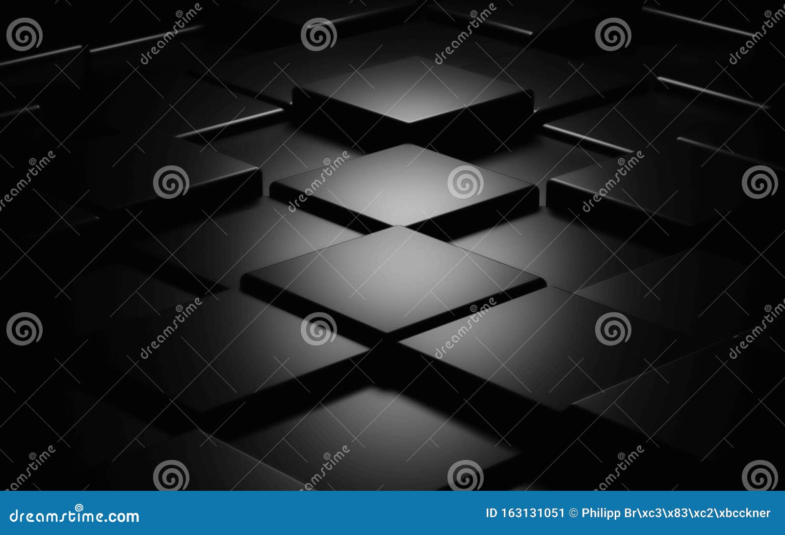 Black Cube Abstract Texture Background3d Illustration Render Stock ...