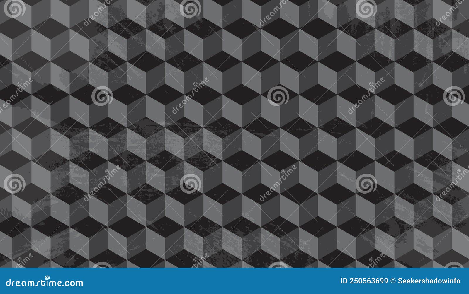 Black Cube Pattern Background. Grunge Style Concept Stock Vector ...