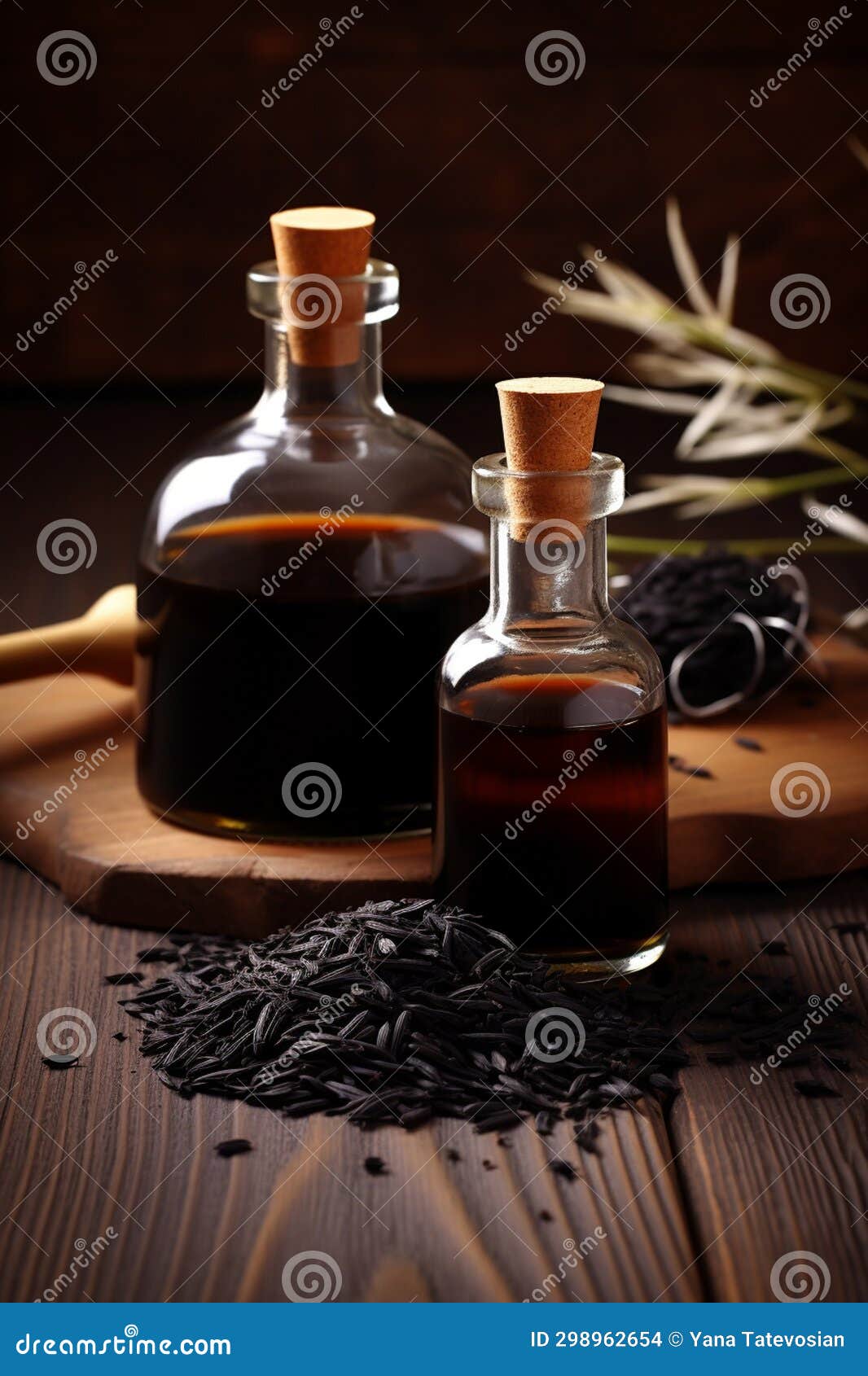 Black Cumin Cosmetic Oil. Generative AI, Stock Photo - Image of plant, herbal: 298962654