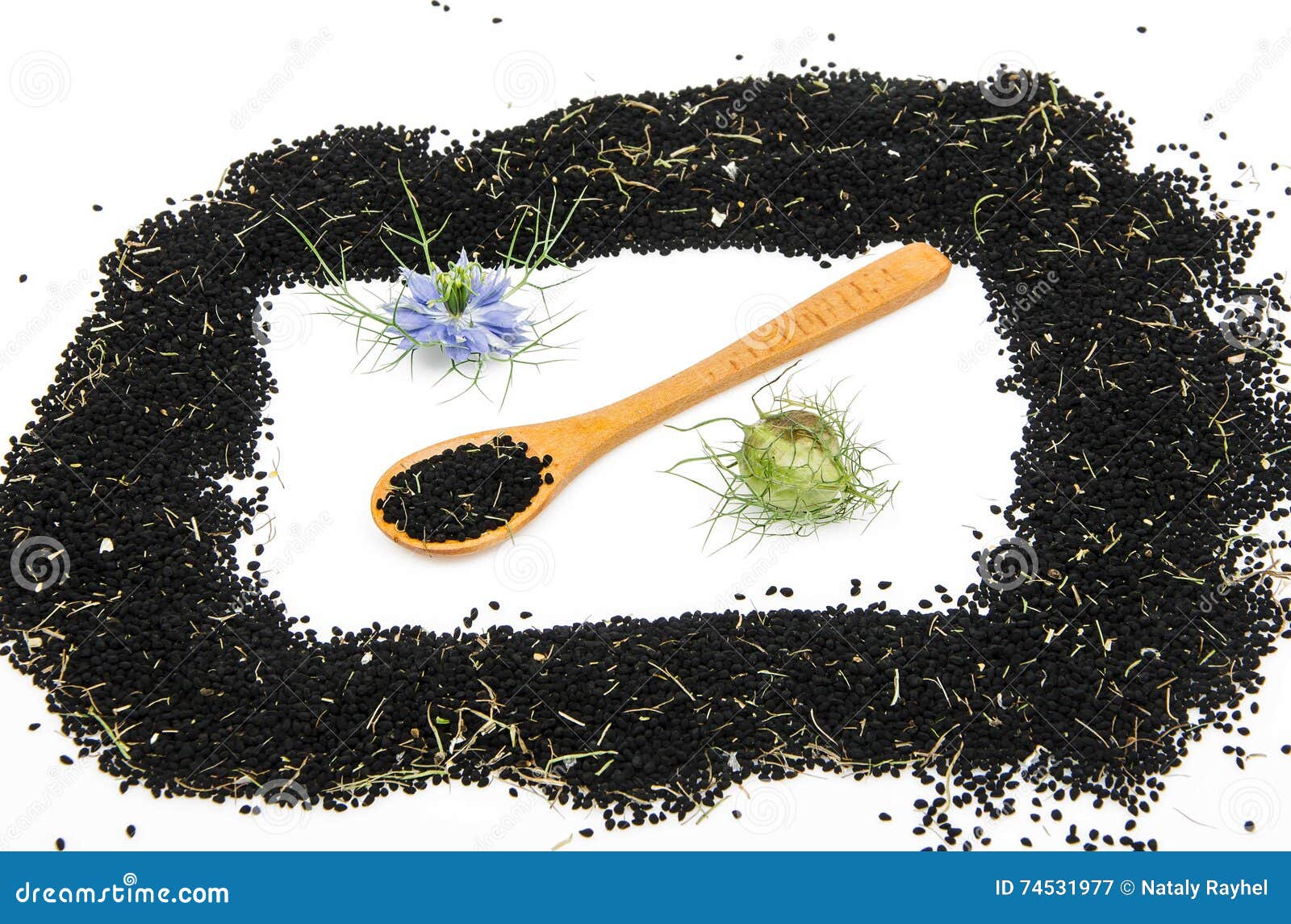 Black cumin stock image. Image of seasoning, ingredient - 74531977
