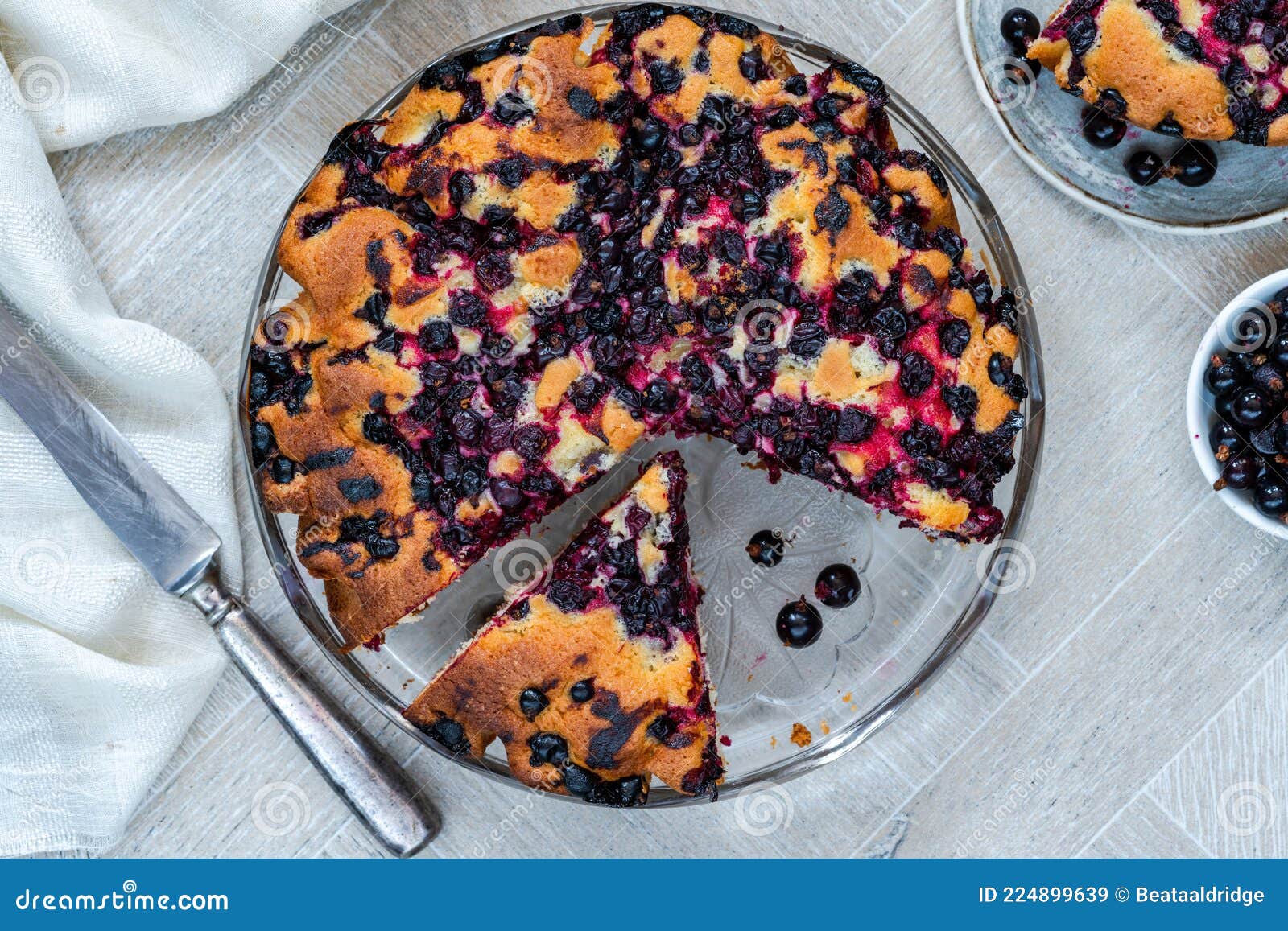 Black currant cake stock image. Image of eating, ingredient - 224899639