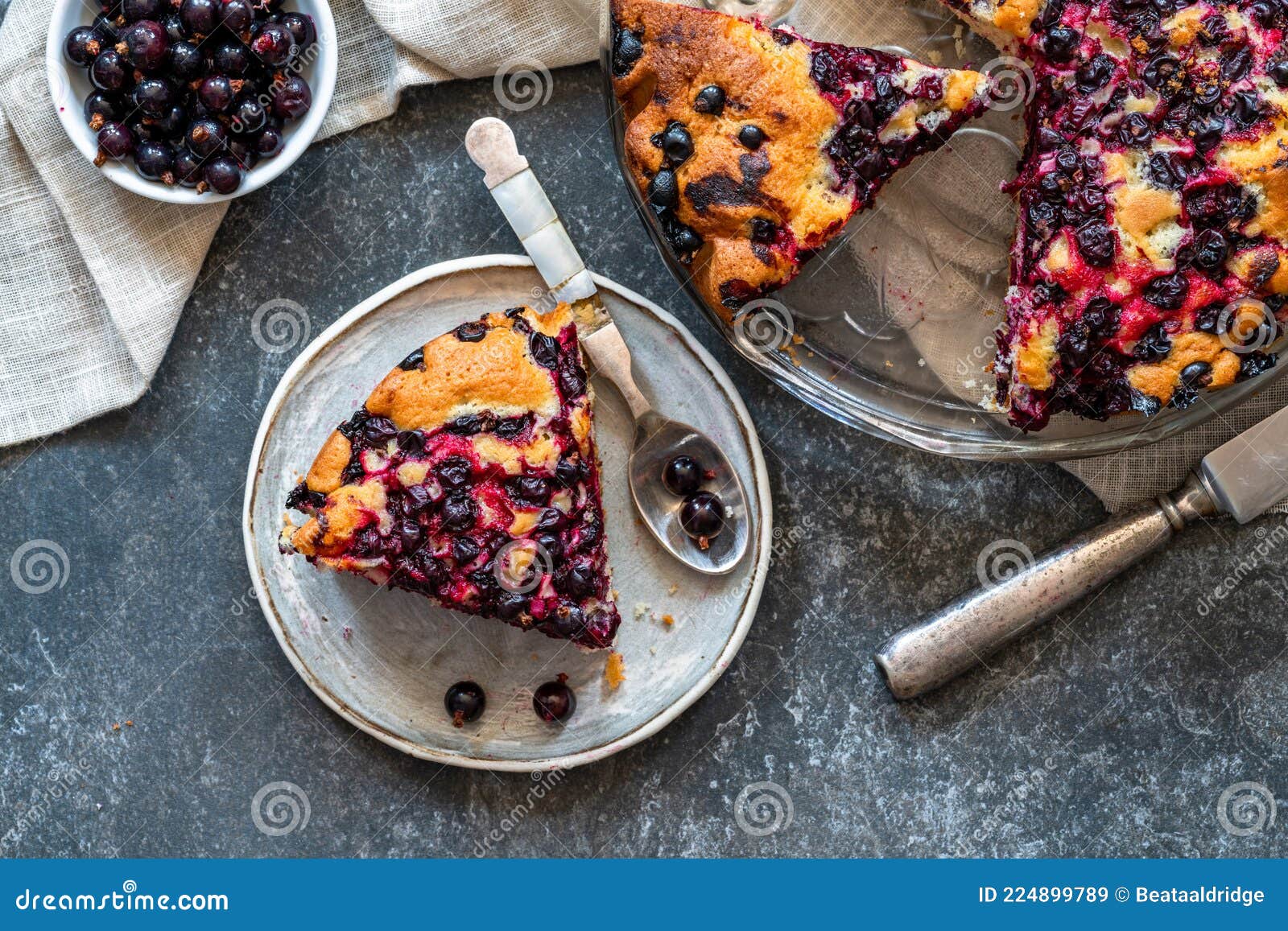Black currant cake stock image. Image of currant, black - 224899789
