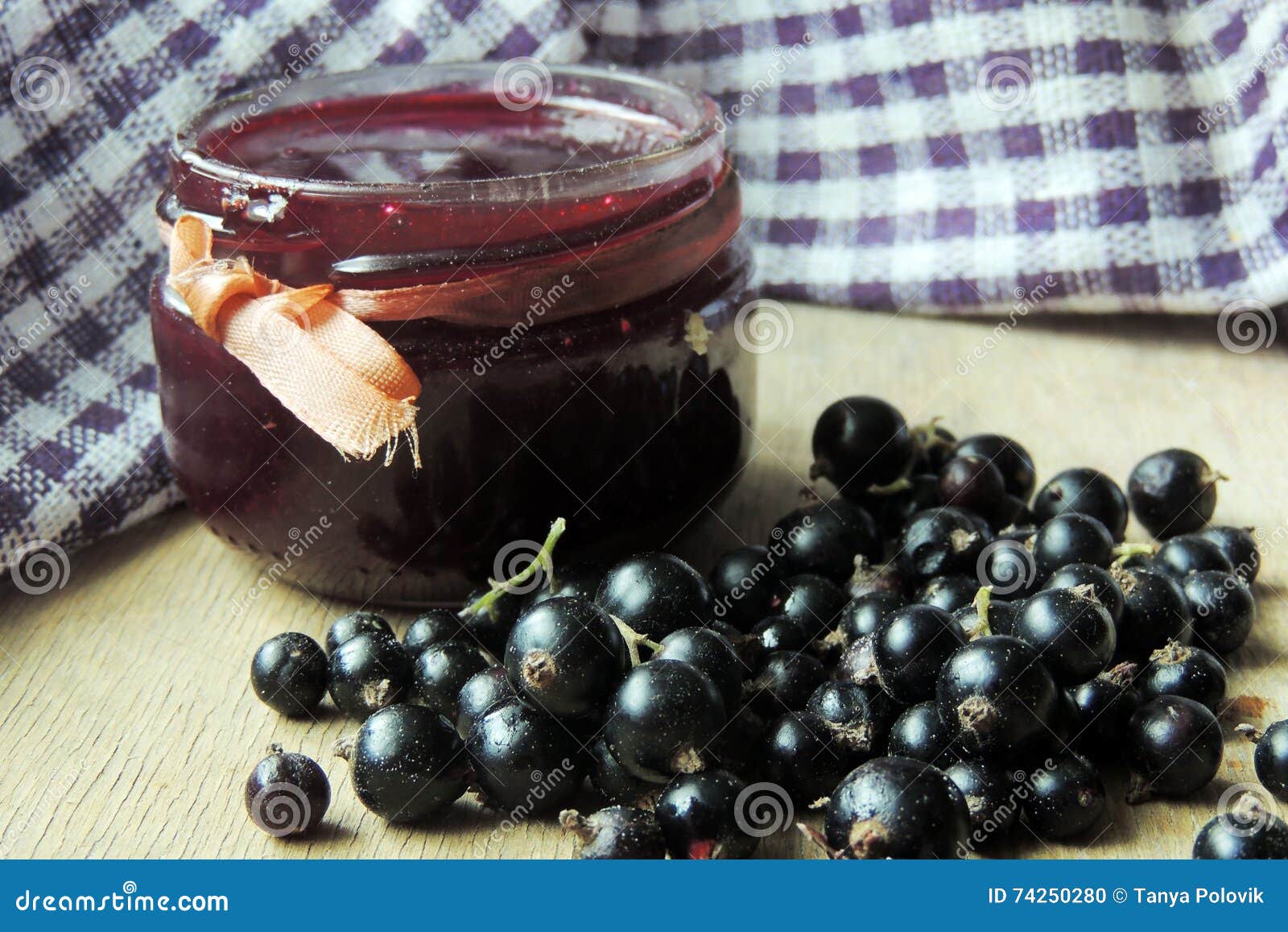 Black currant jam stock photo. Image of freshness, jelly - 74250280