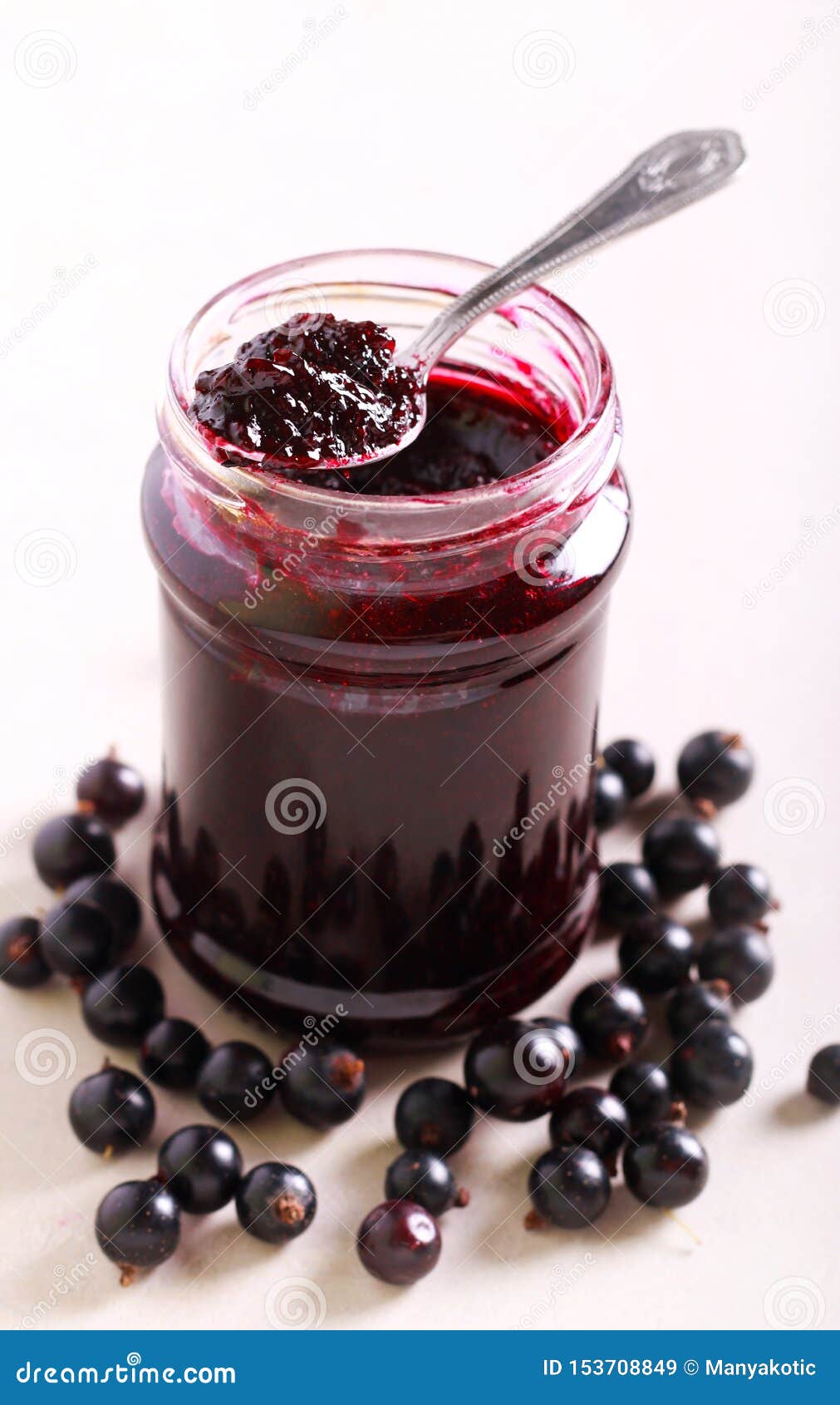 Black Currant Jelly Marmalade Stock Image - Image of dessert, preserve ...