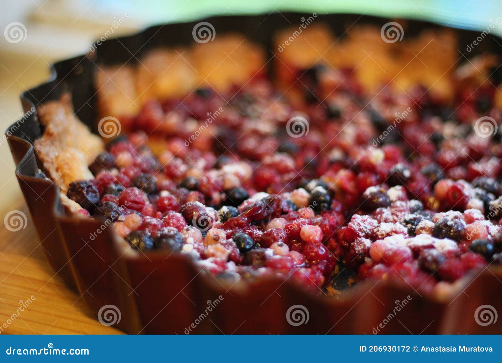 Black Currant pie stock photo. Image of break, great - 206930172