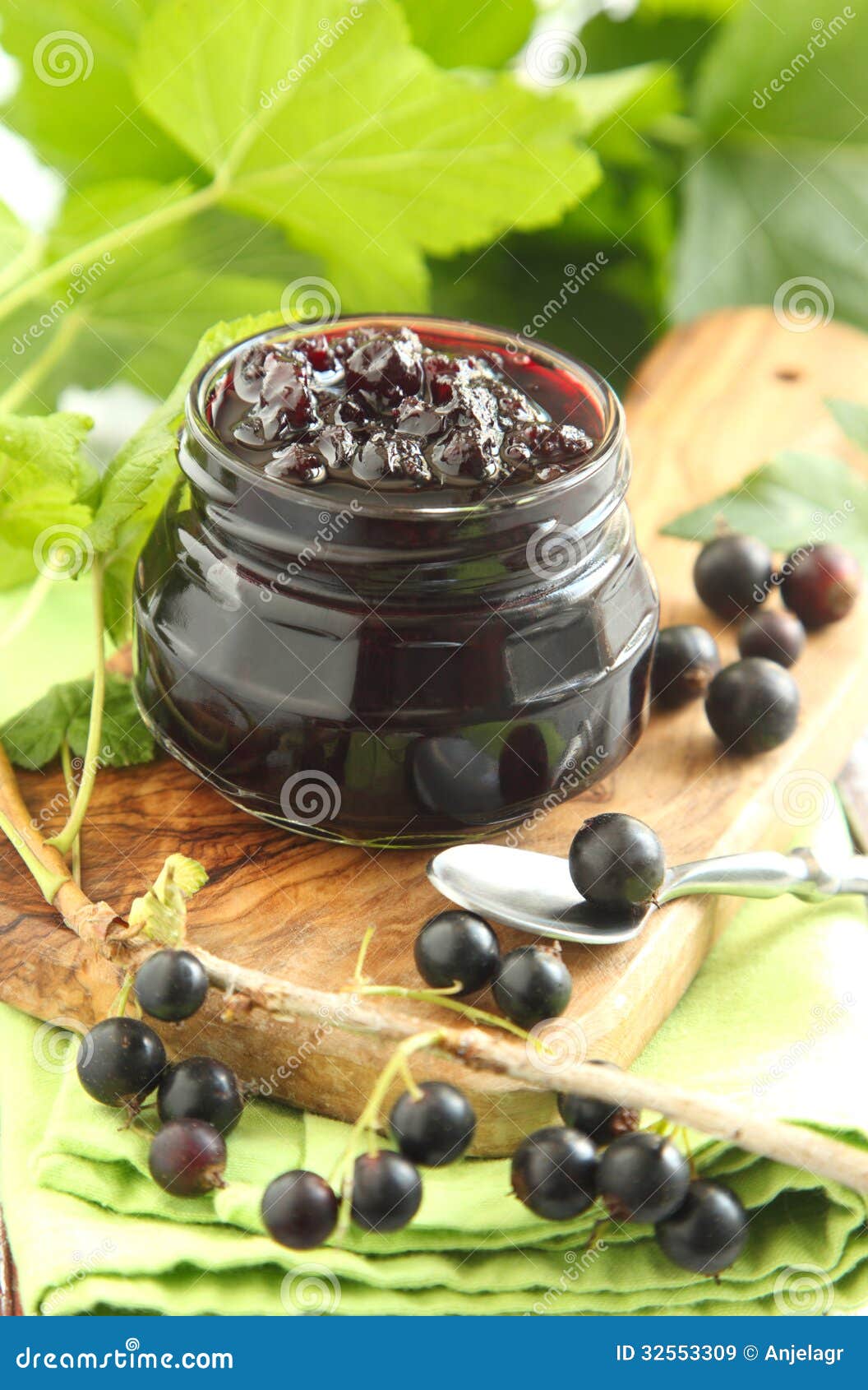Black current jam stock image. Image of black, nutrition - 32553309