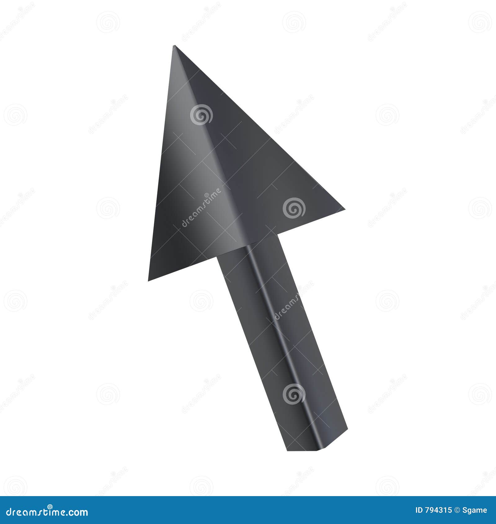 Black Cursor stock illustration. Illustration of icon, arrow - 794315