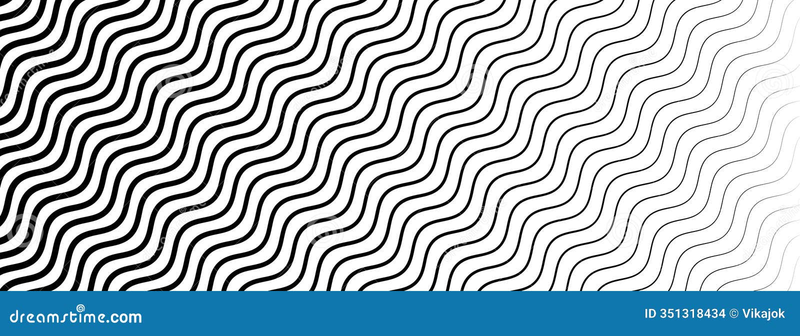 Black Curved Stripe Texture Gradient. Wave Line Pattern Wallpaper ...