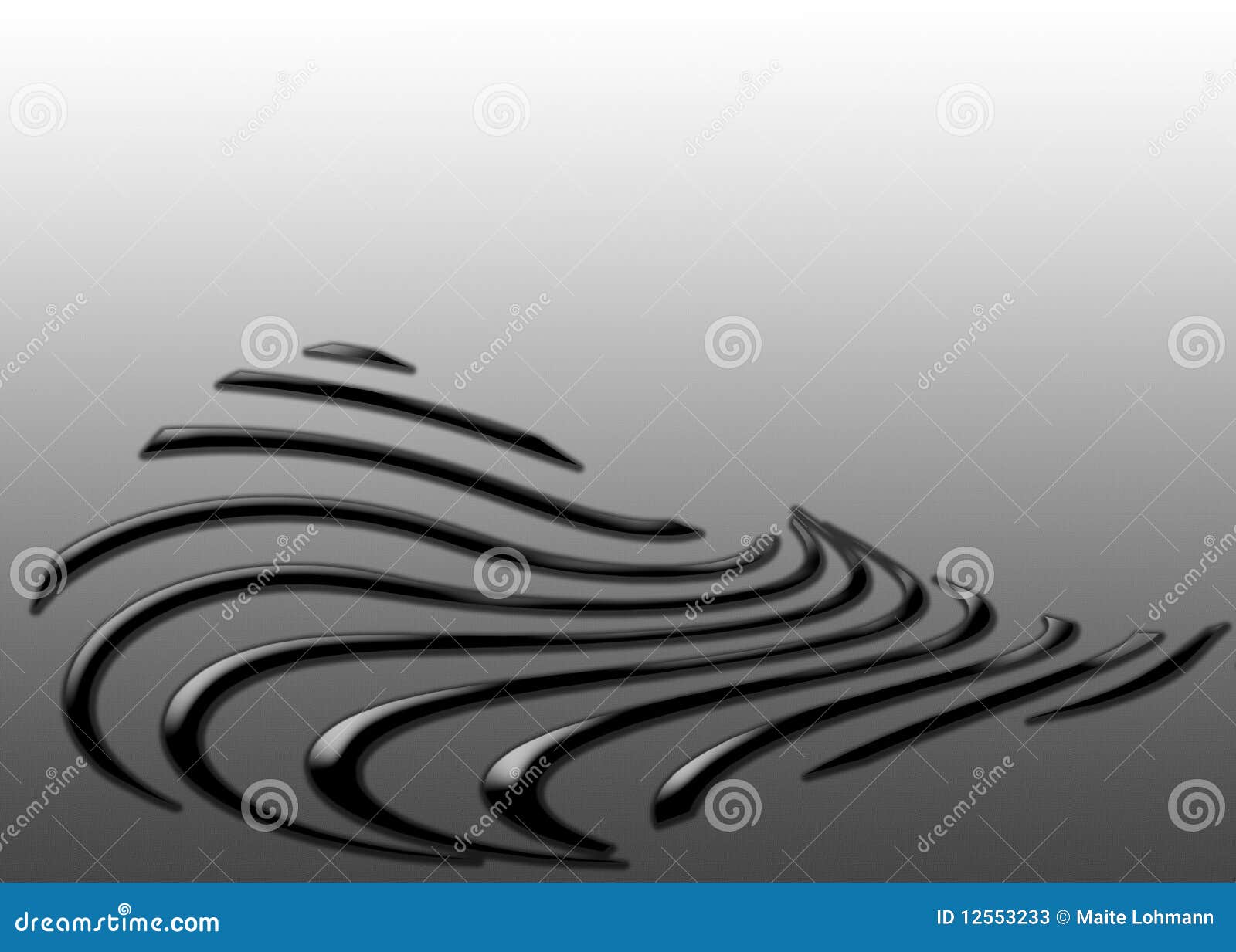 Black curves stock illustration. Illustration of geometric - 12553233