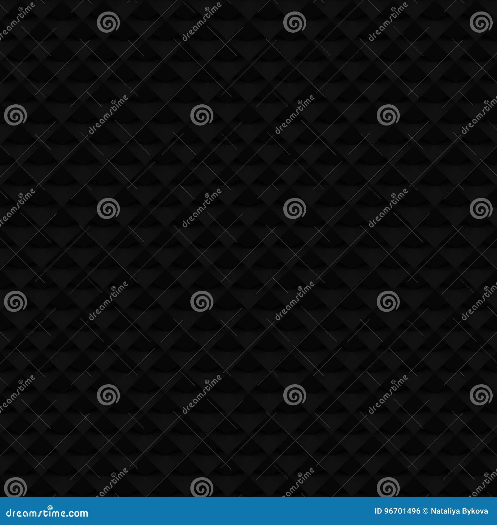 Black 3D Raster Seamless Pattern Stock Illustration - Illustration of ...