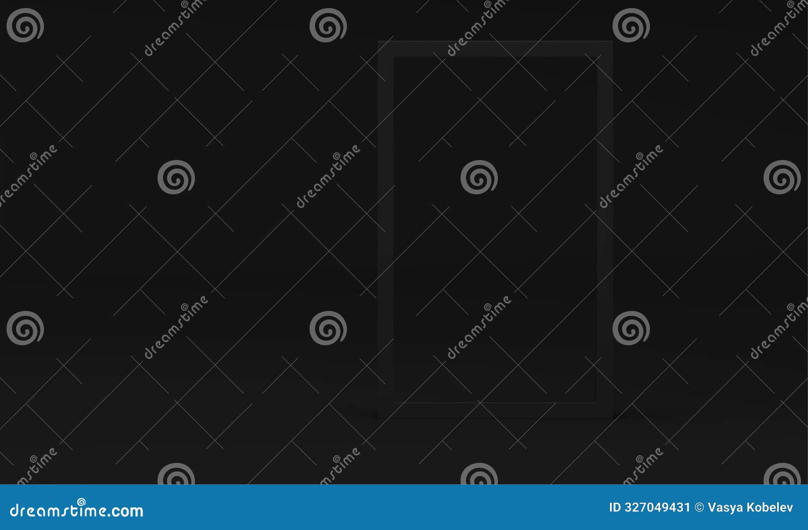 Black 3d Rectangle Frame at Dark Studio Background Space for Product ...