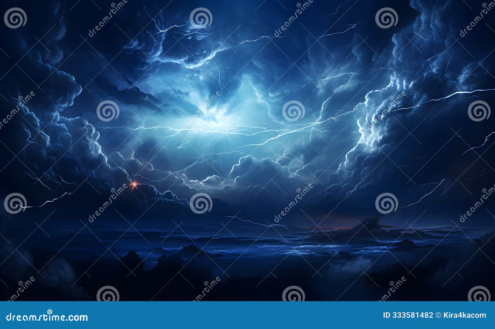 Black Dark Blue Night Sky with Clouds. a Thunderstorm is Coming ...