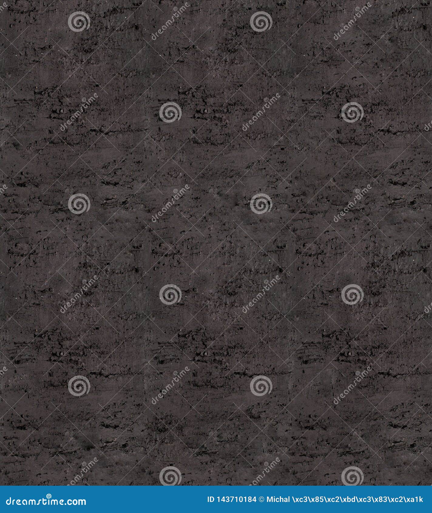 Black Dark Concrete Seamless Texture Stock Photo - Image of modelling ...