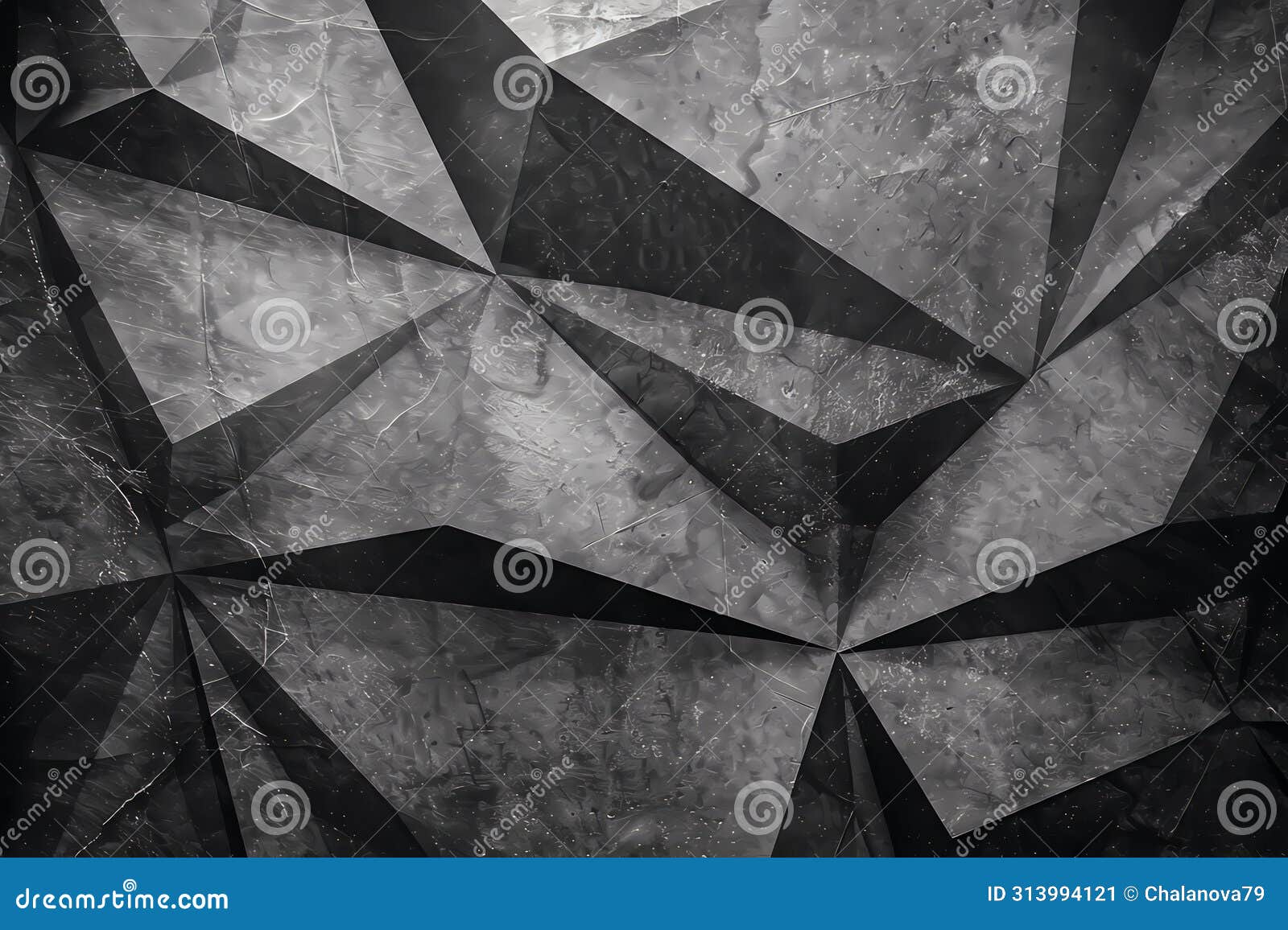 Black Dark Gray Abstract Background. Geometric Pattern Shape. Line Triangle Polygon Angle ...