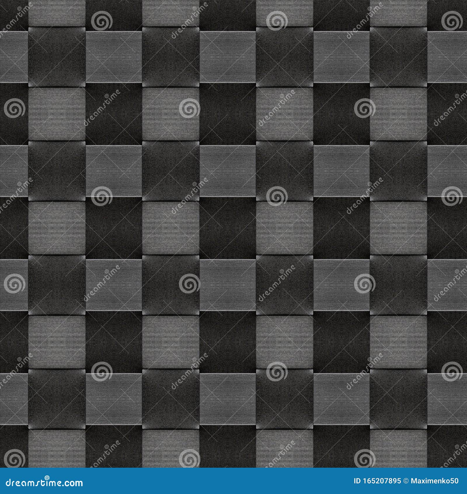 Black and Dark Gray Square Background. Seamless Dark Tiled Surface ...