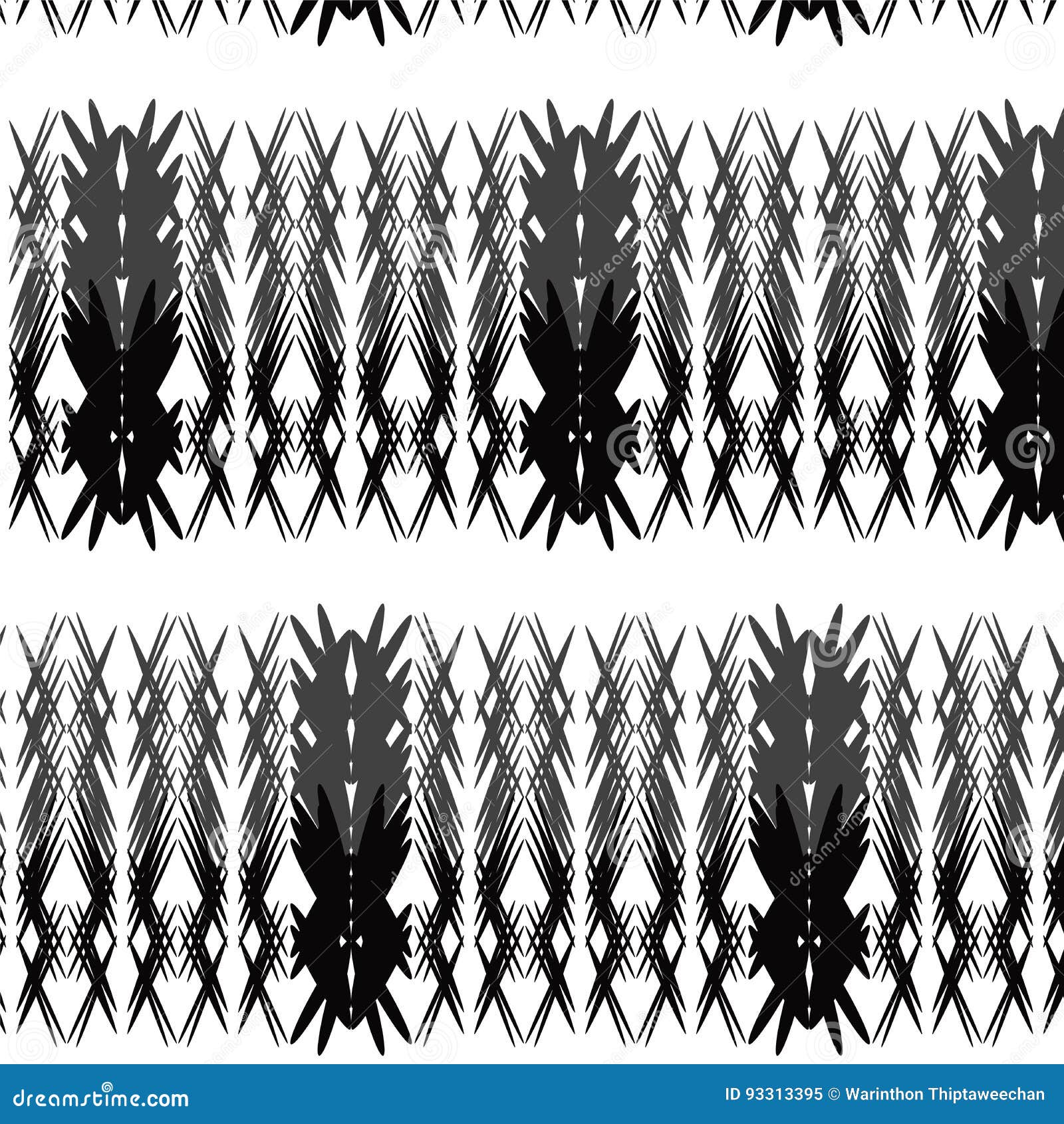 Black and Dark Grey Bush Shape with Diamond Overlapped Pattern B Stock ...